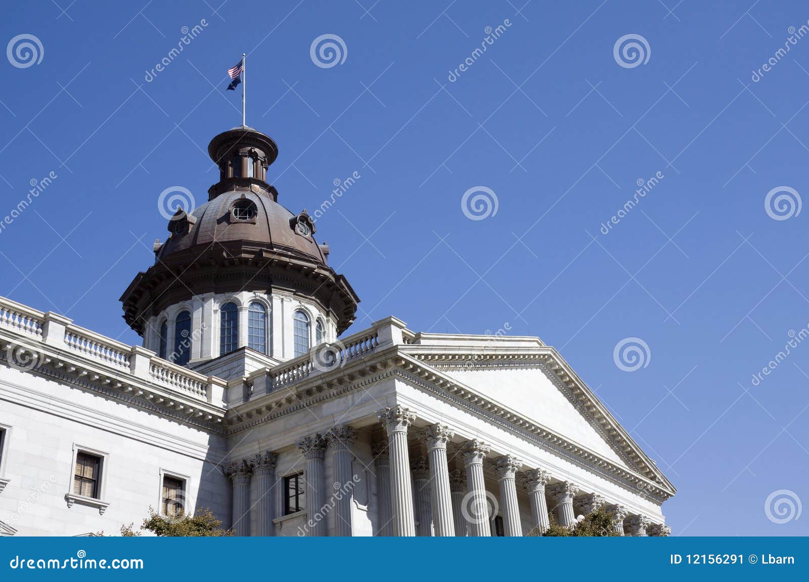 SC capital dome stock image. Image of pillars, south - 12156291