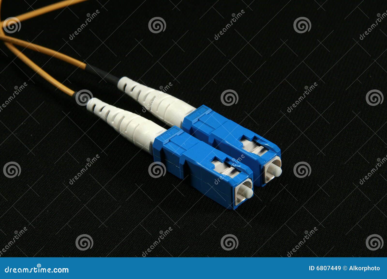 SC Fiber connector stock image. Image of connection, transmission - 6807449