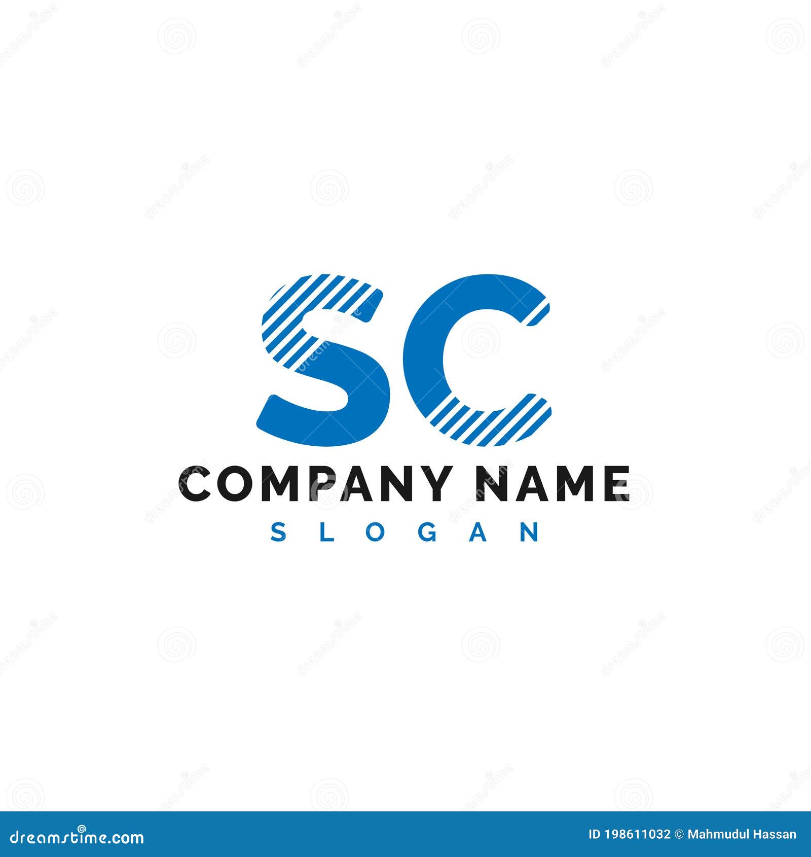 SC Letter Logo Design. SC Letter Logo Vector Illustration - Vector ...
