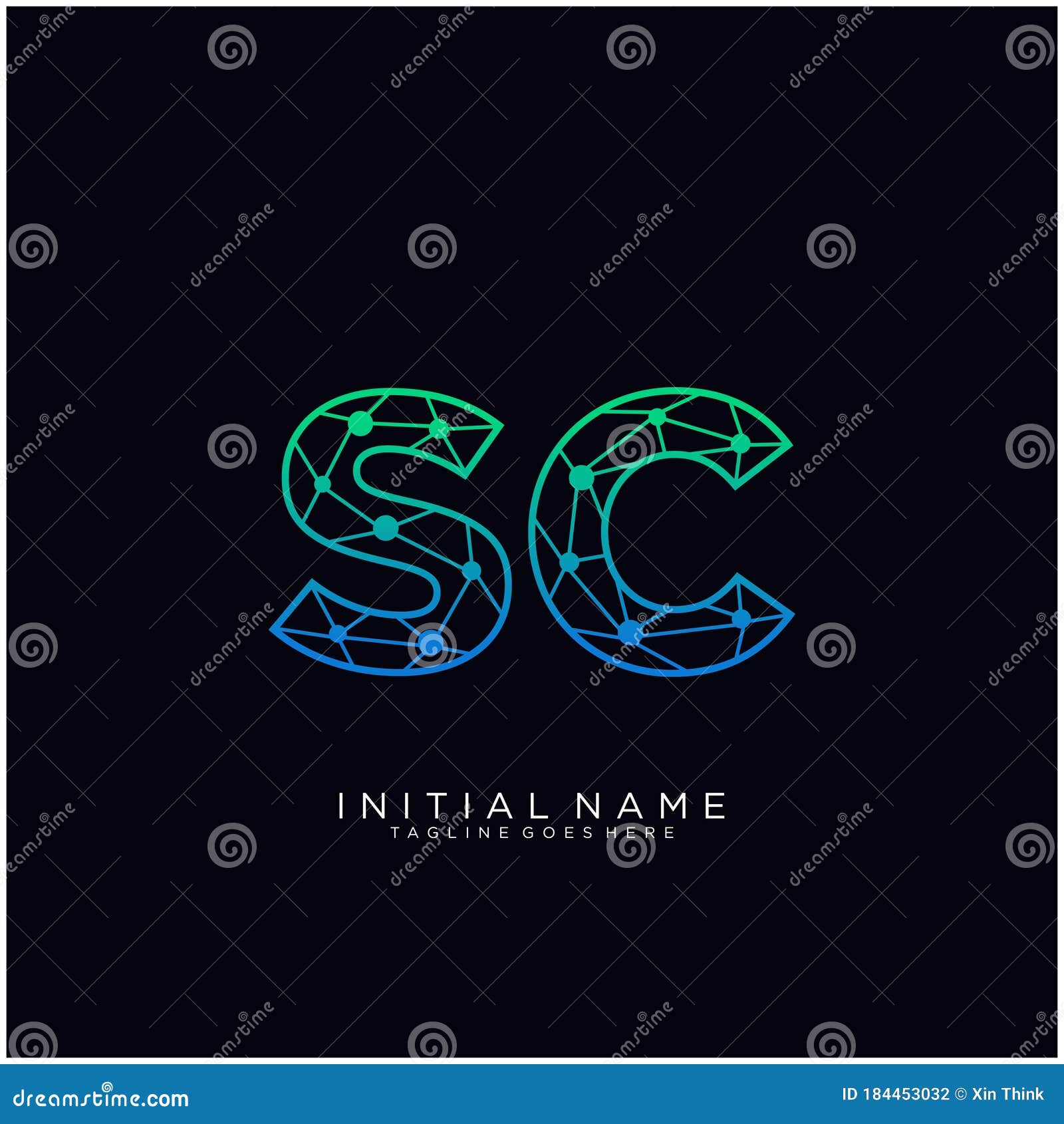 SC Letter Logo Icon Design Template Elements Stock Vector ...