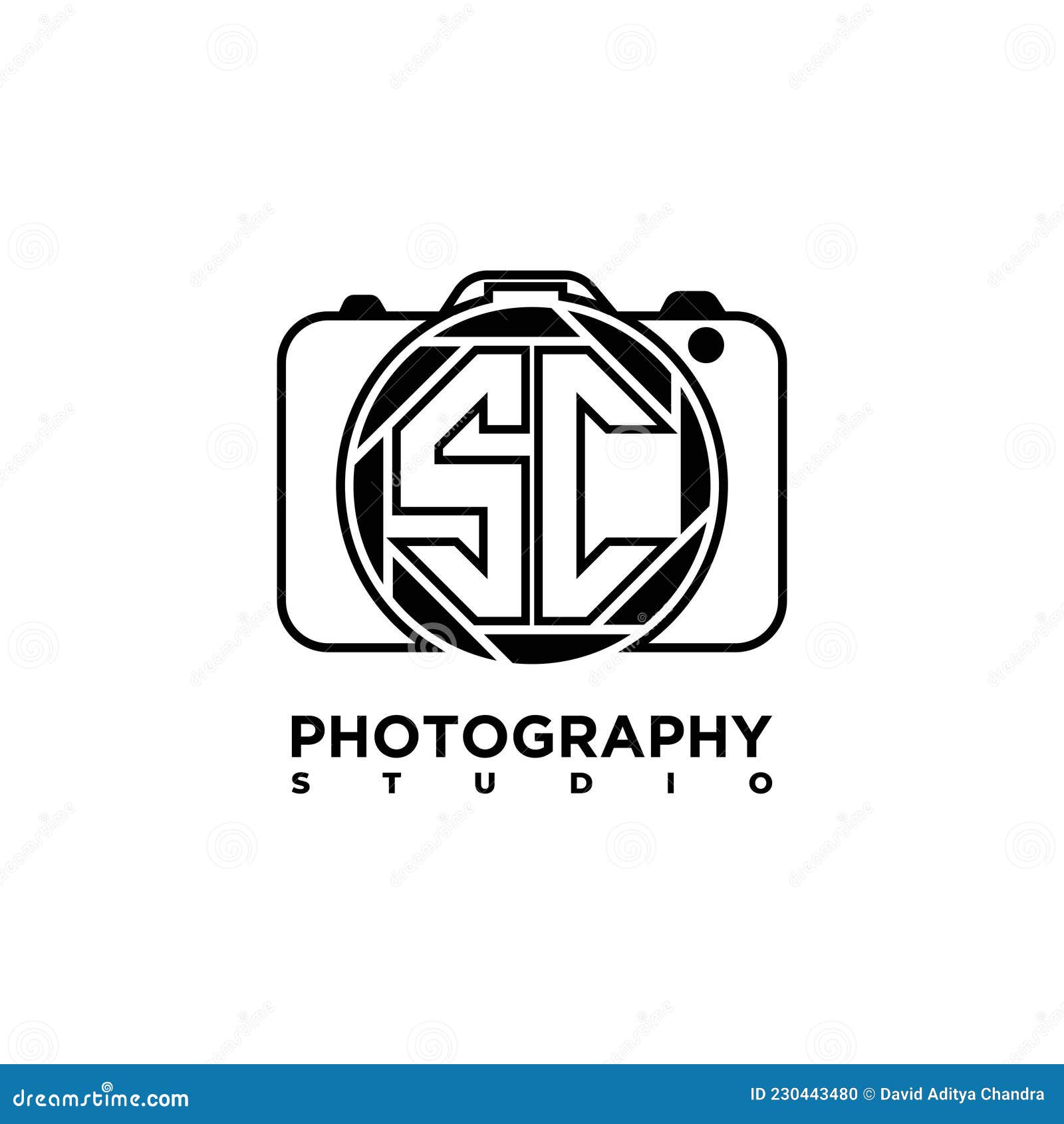 SC Letter Photograph Camera Style Stock Vector - Illustration of ...