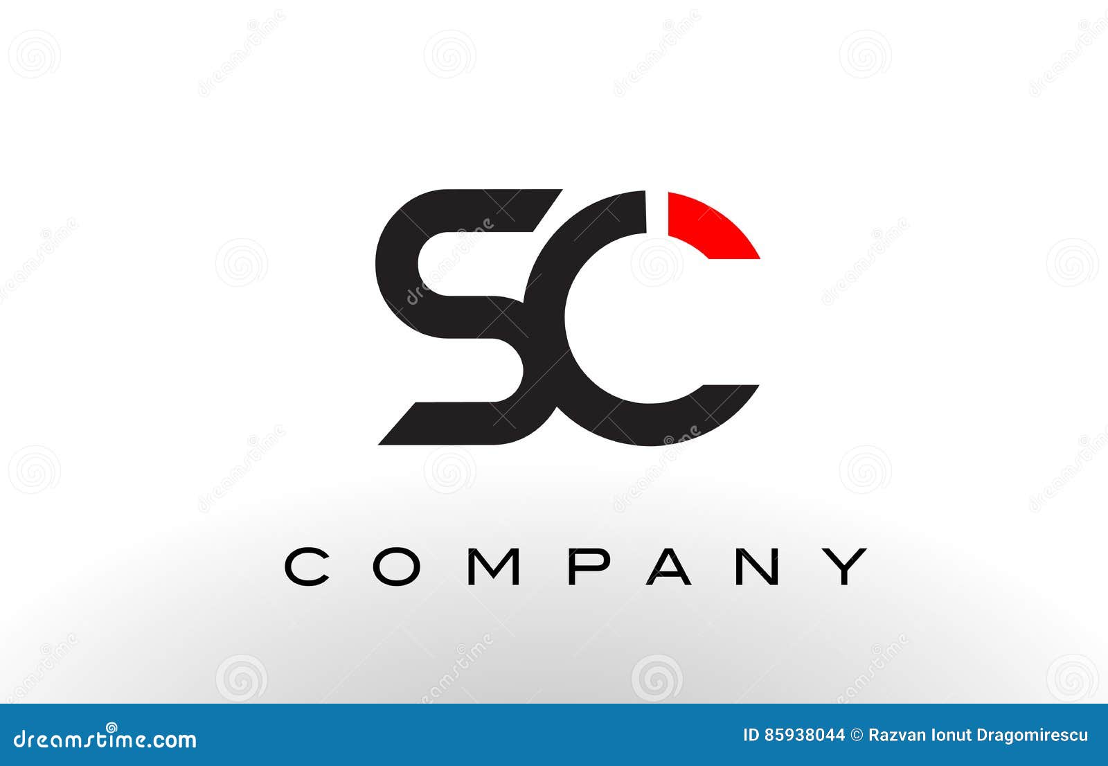 SC Logo. Letter Design Vector. Stock Vector - Illustration of shape ...