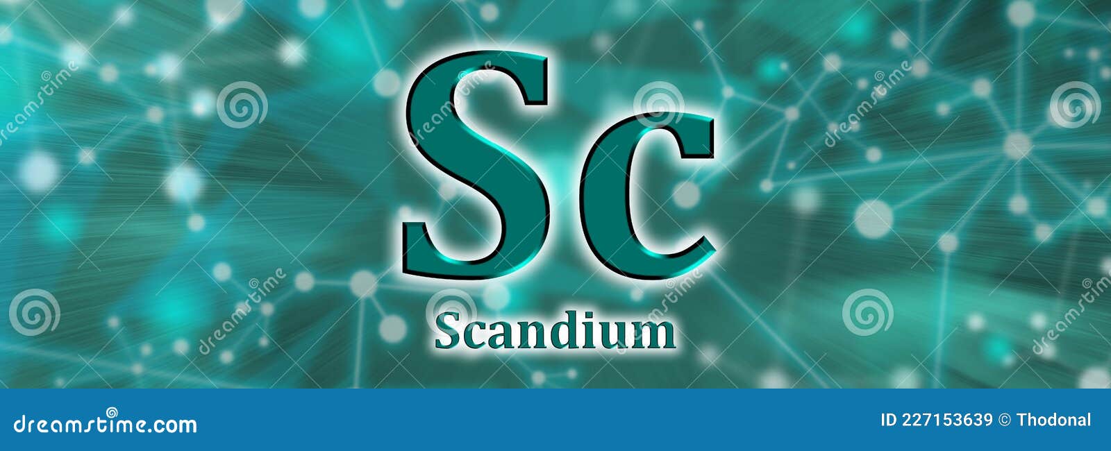 Sc Symbol. Scandium Chemical Element Stock Illustration - Illustration ...