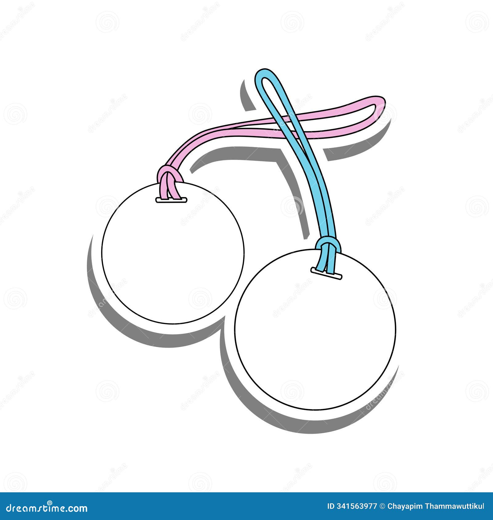 SC063 Two Tag stock illustration. Illustration of mock - 341563977