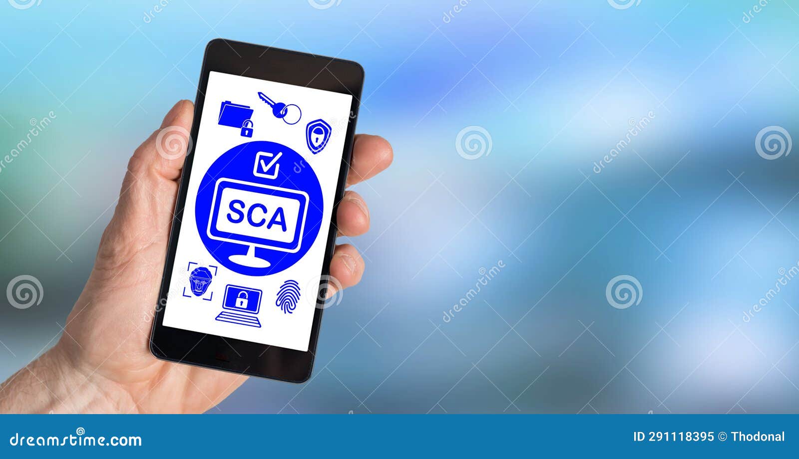 Sca Concept on a Smartphone Stock Image - Image of payment, technology ...