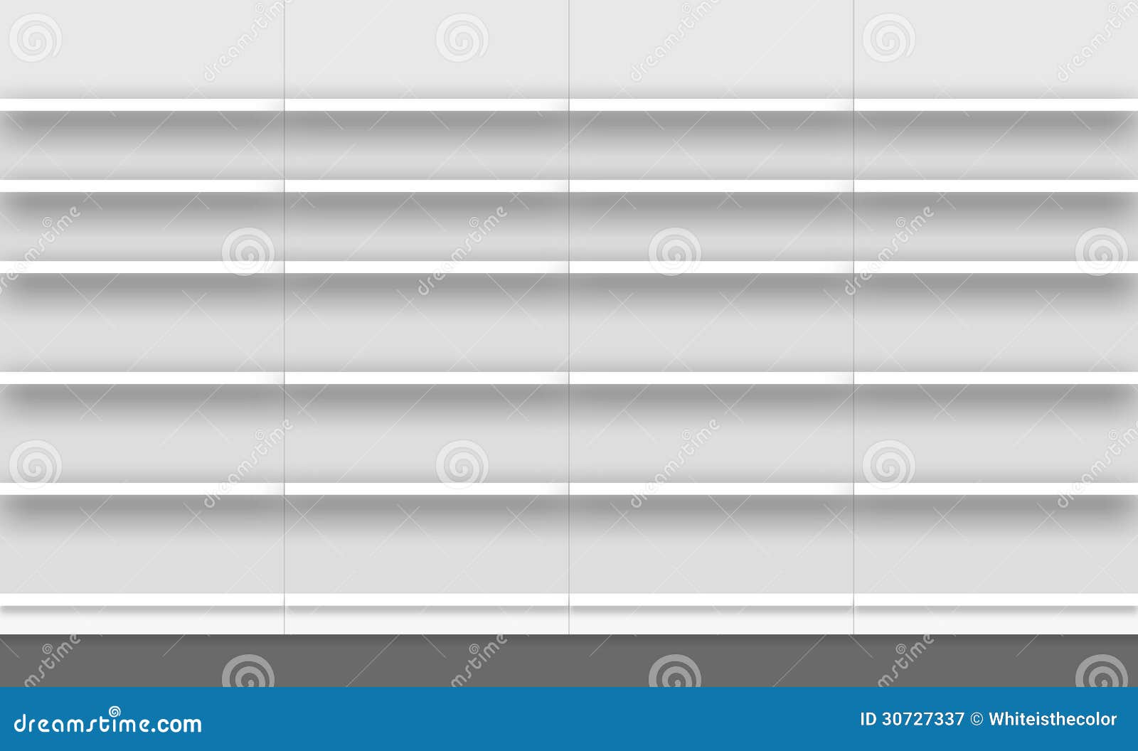 Scaffali Vuoti Del Supermercato Illustrazione di Stock - Illustrazione ...