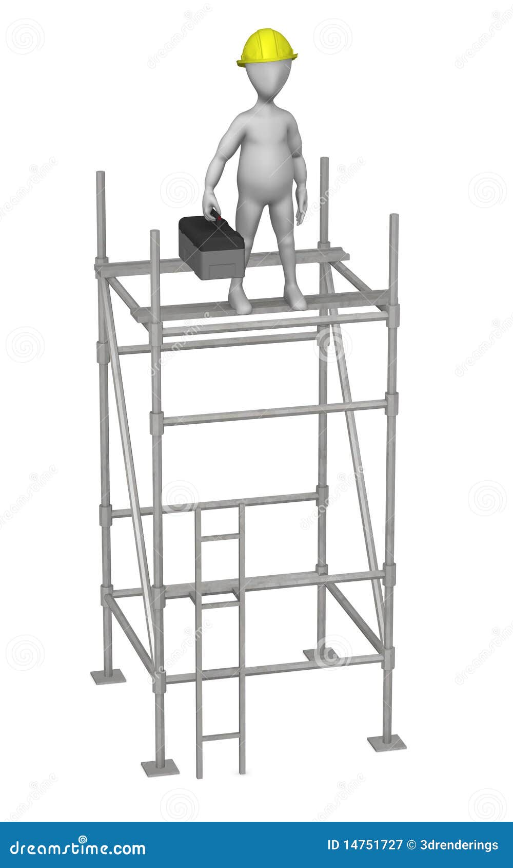 Scaffold stock illustration. Illustration of cradle, scaffoldage - 14751727