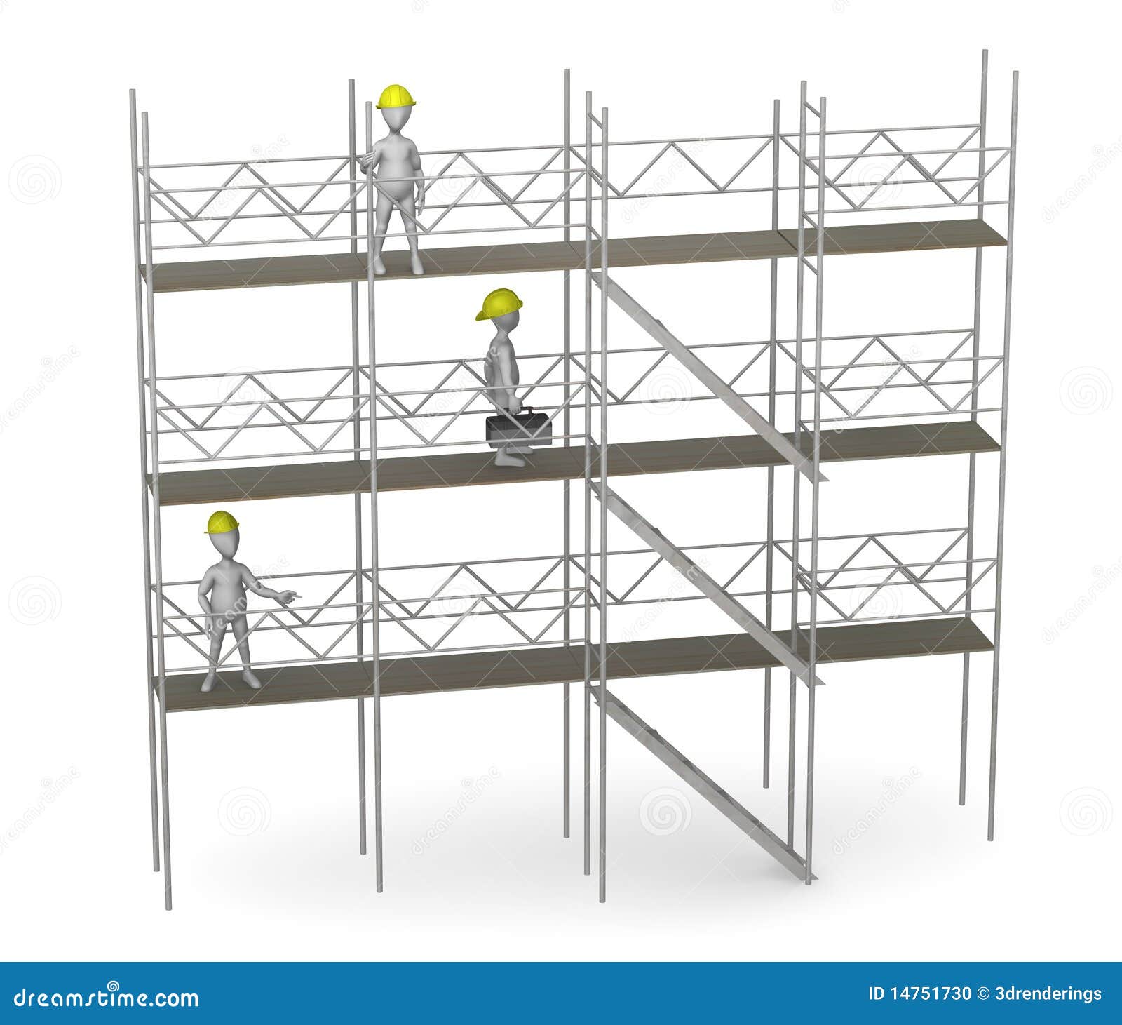 Scaffold stock illustration. Illustration of stage, construction - 14751730