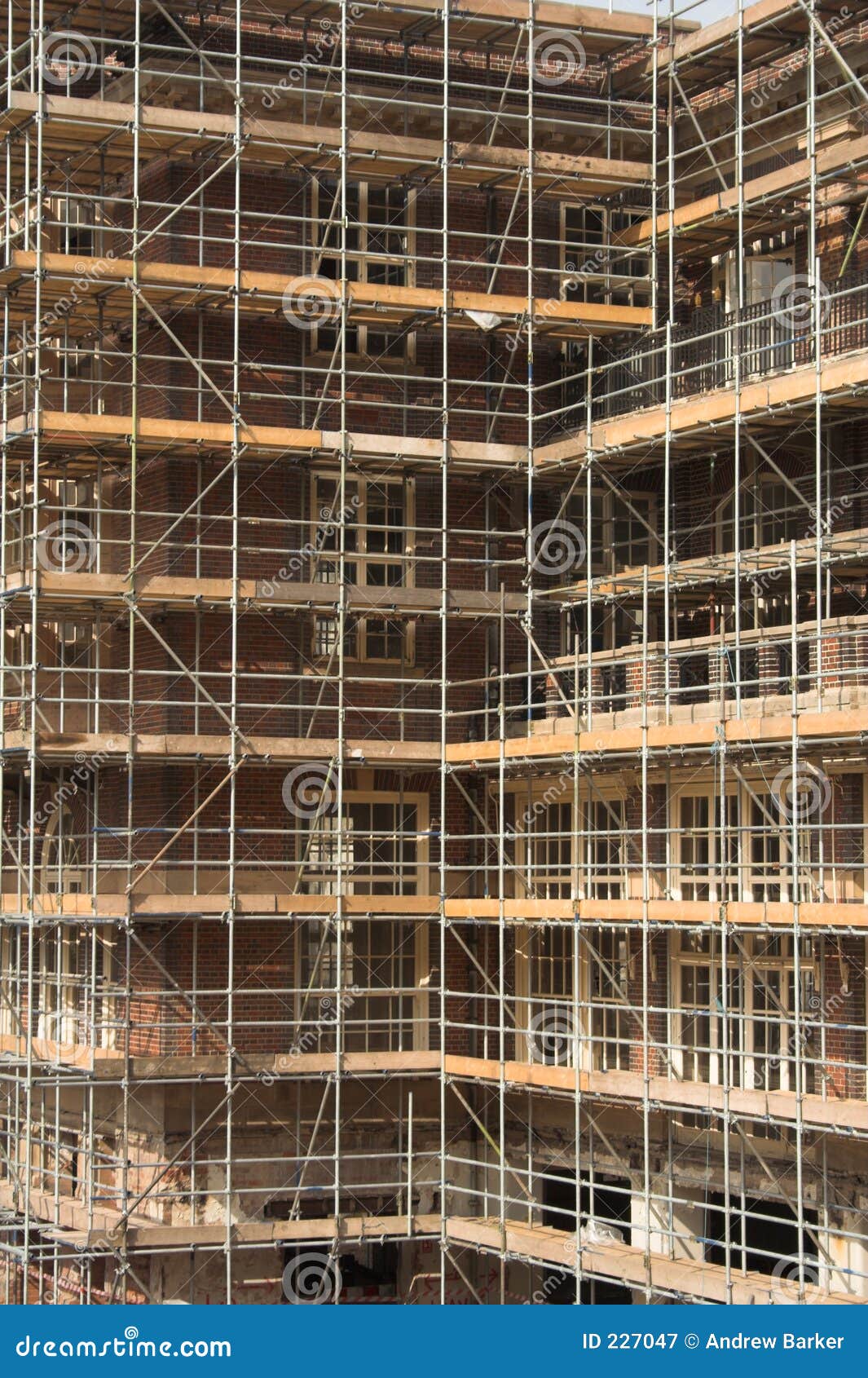 Scaffold stock image. Image of brick, scaffold, renovate - 227047