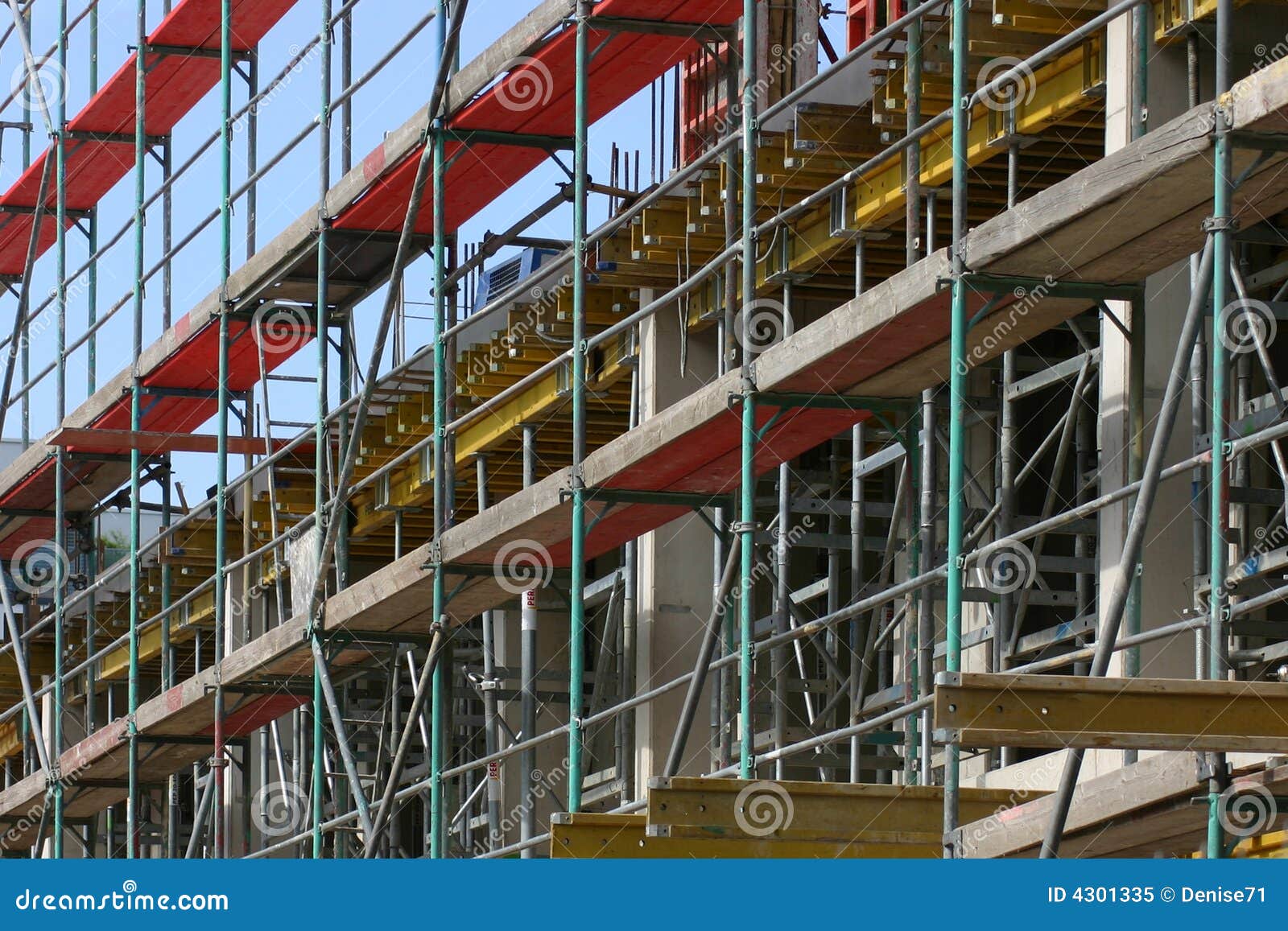 Scaffold stock image. Image of architecture, field, steel - 4301335