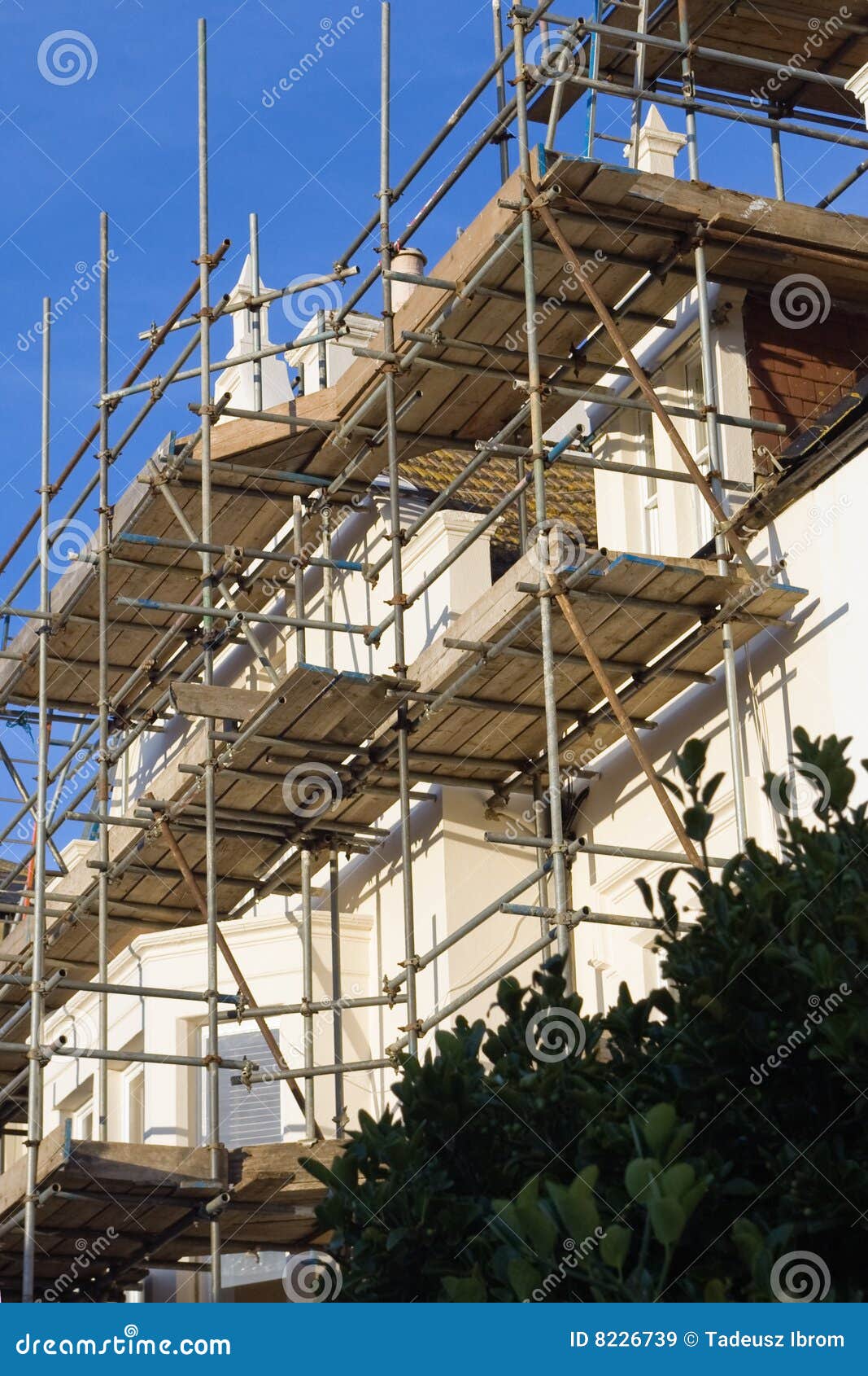 Scaffold stock image. Image of industry, homes, outdoor - 8226739