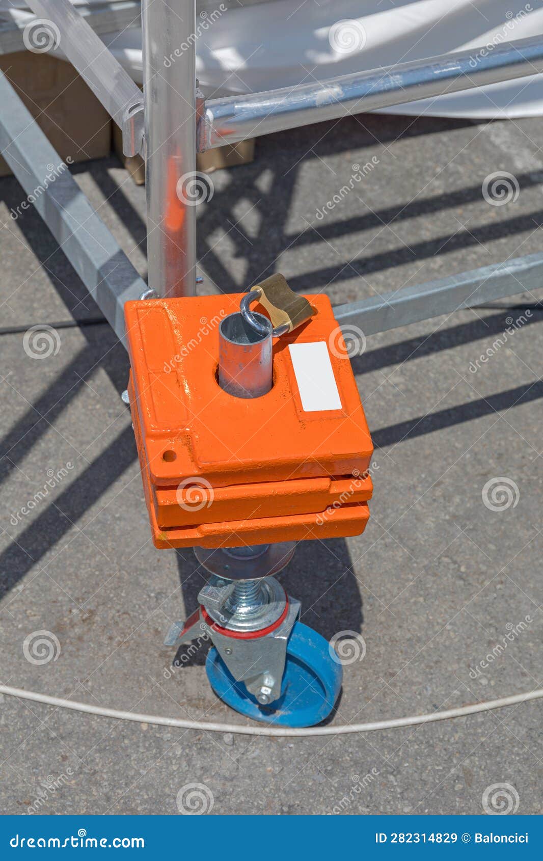 Scaffold Ballast Weight stock image. Image of site, kilogram - 282314829