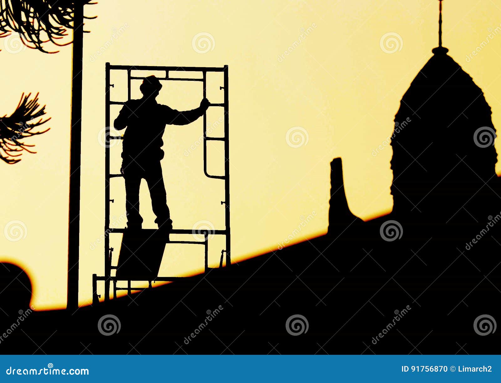 Scaffold Builder Construction Royalty-Free Stock Image | CartoonDealer ...