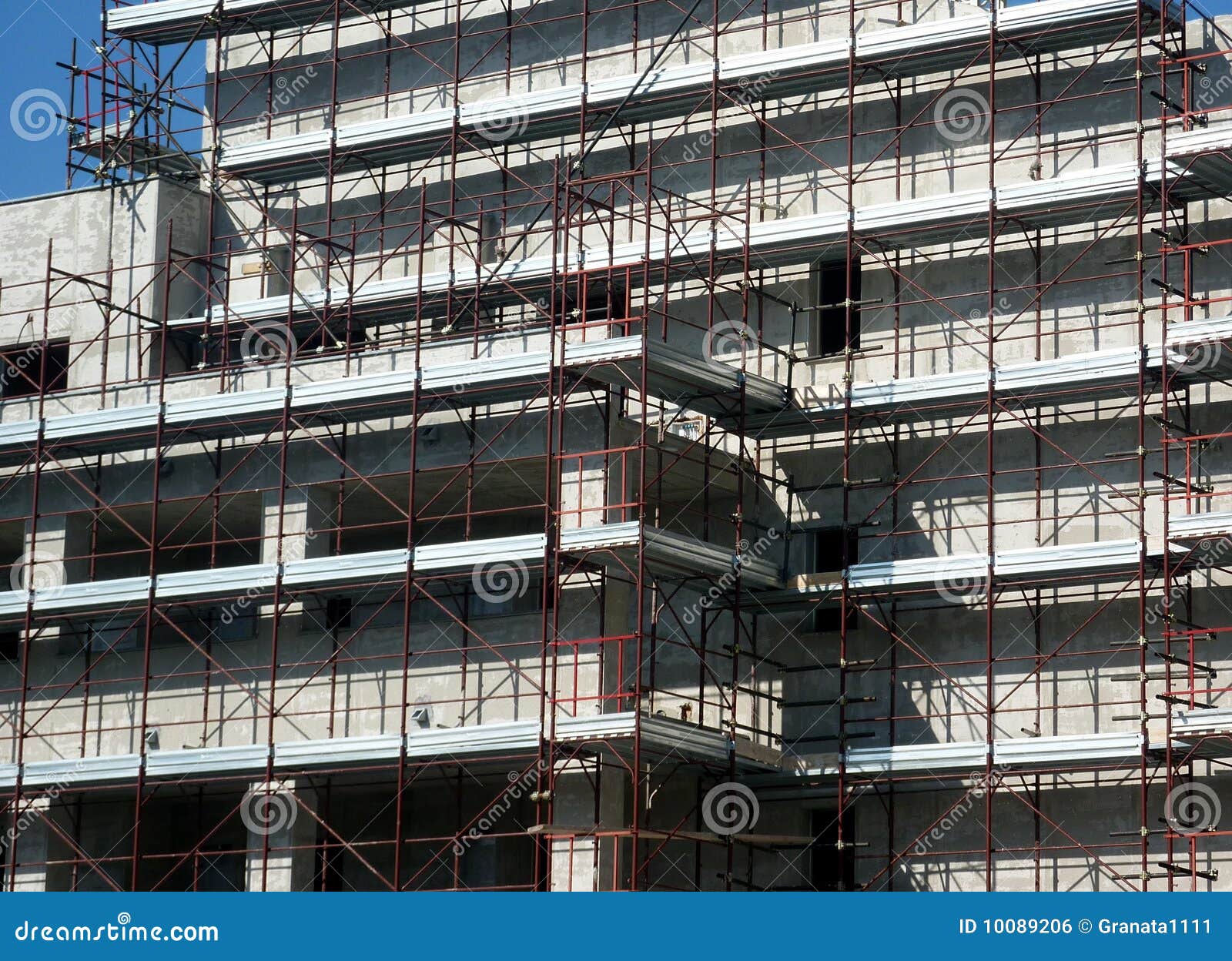 Scaffold for building stock photo. Image of modular, scaffold - 10089206