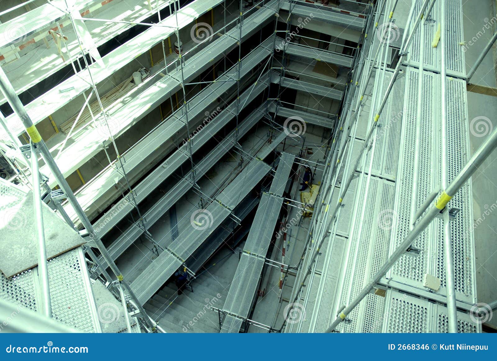 Scaffold at Construction Site Stock Photo - Image of construction ...