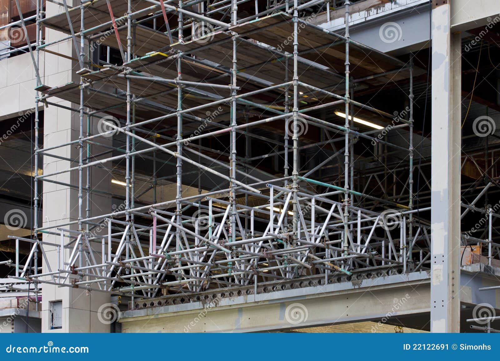 Scaffold Frame stock image. Image of site, construction - 22122691