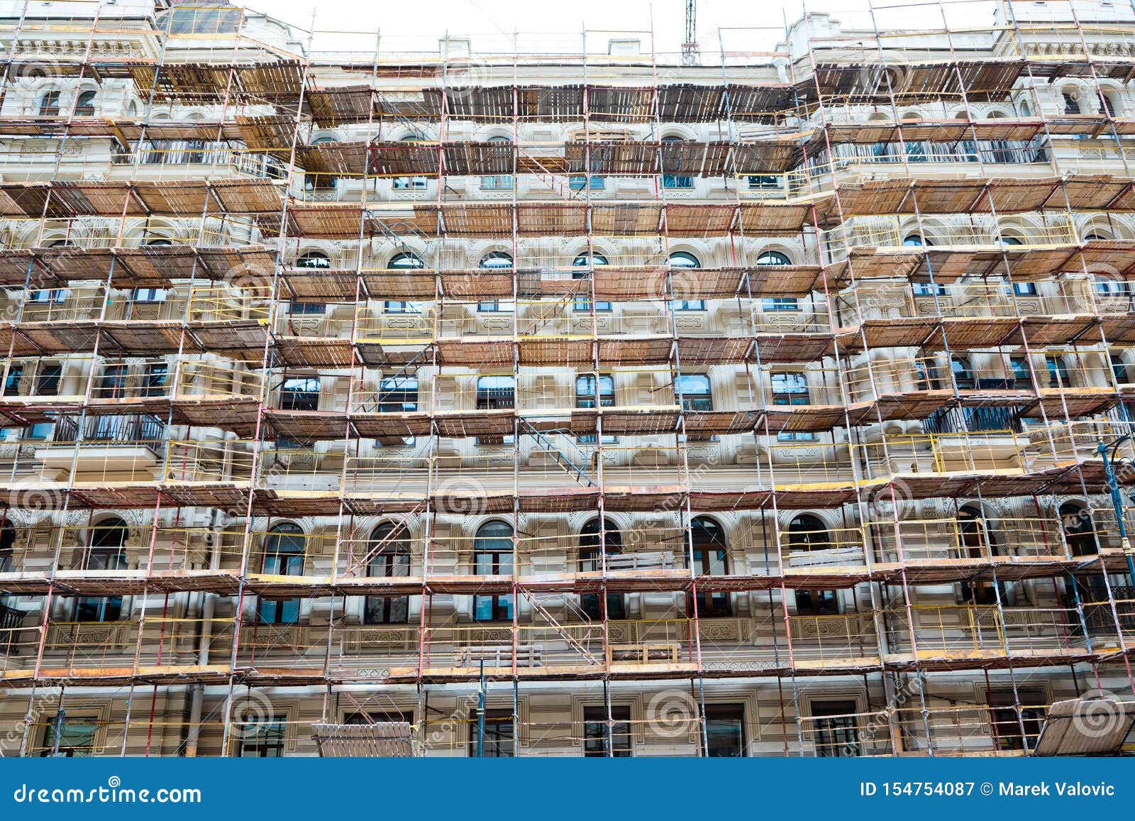 Scaffold On Historical Building Royalty-Free Stock Photography ...