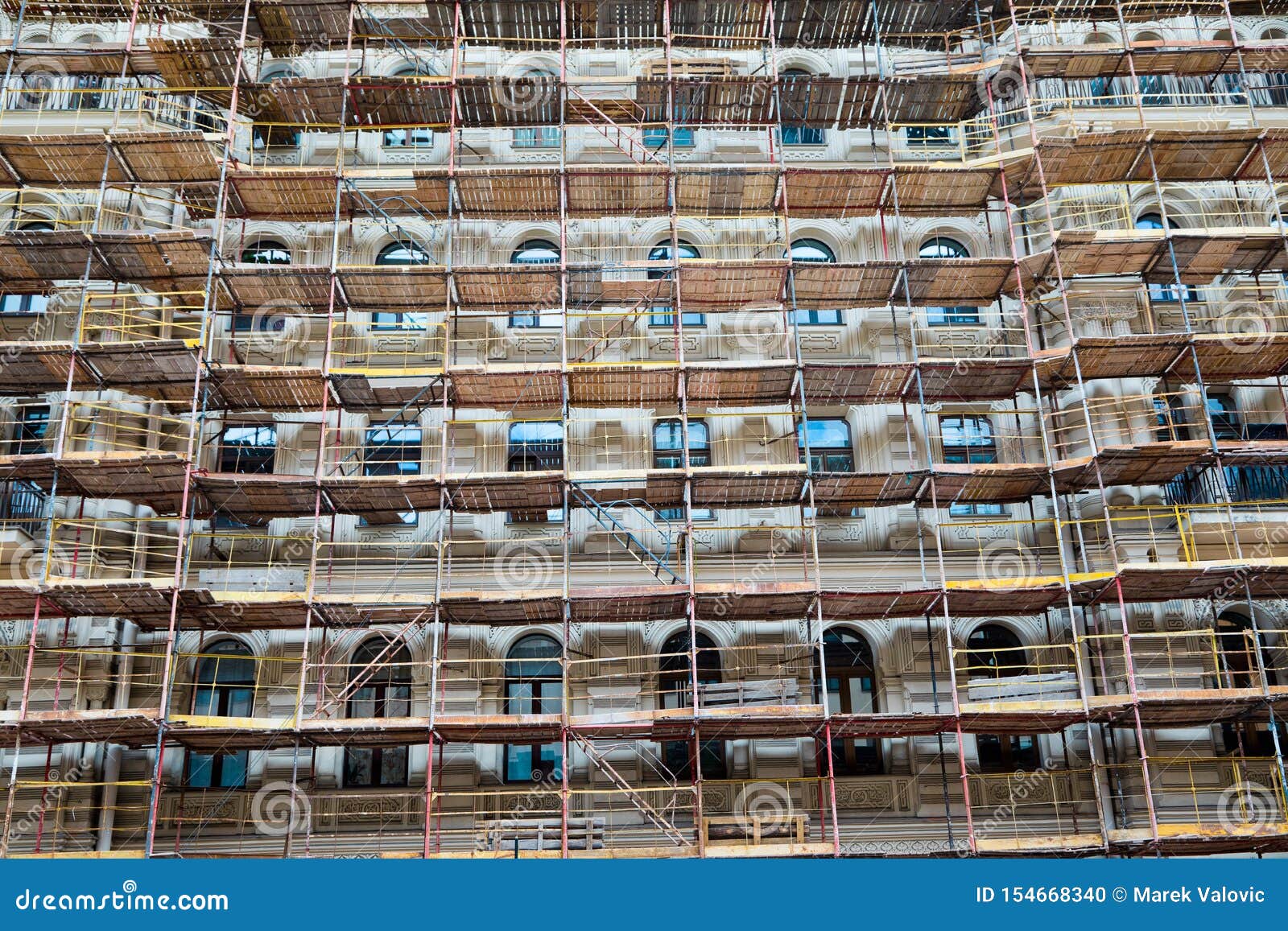 Scaffold On Historical Building Royalty-Free Stock Photography ...