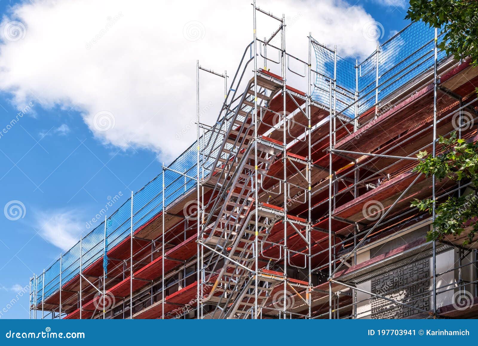 Scaffold & Ladder stock image. Image of engineering - 197703941