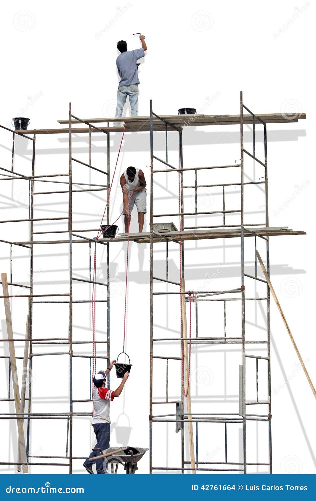 Scaffold stock photo. Image of heavy, emery, metal, civil - 42761664