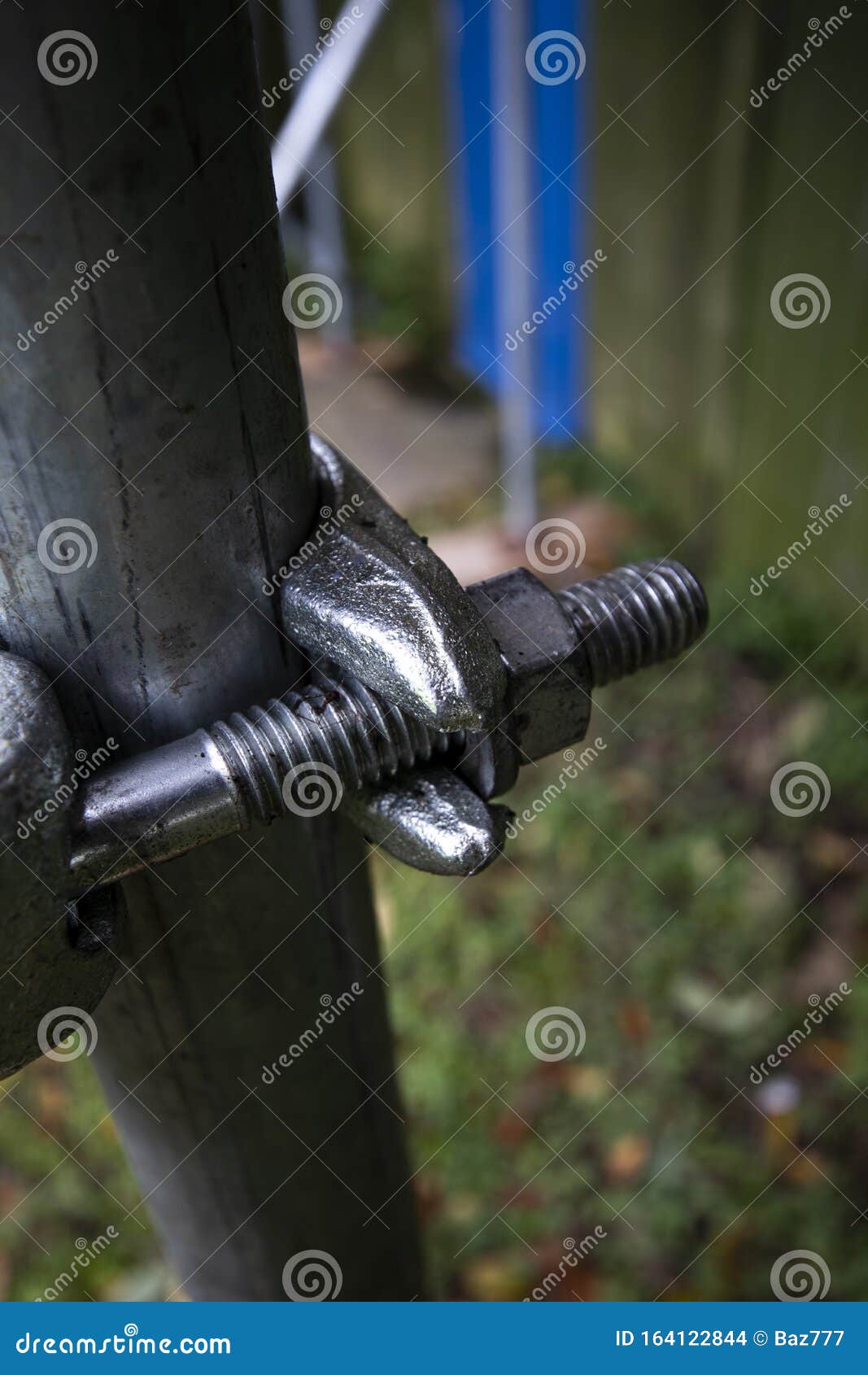 Scaffold pole connection stock photo. Image of iron - 164122844