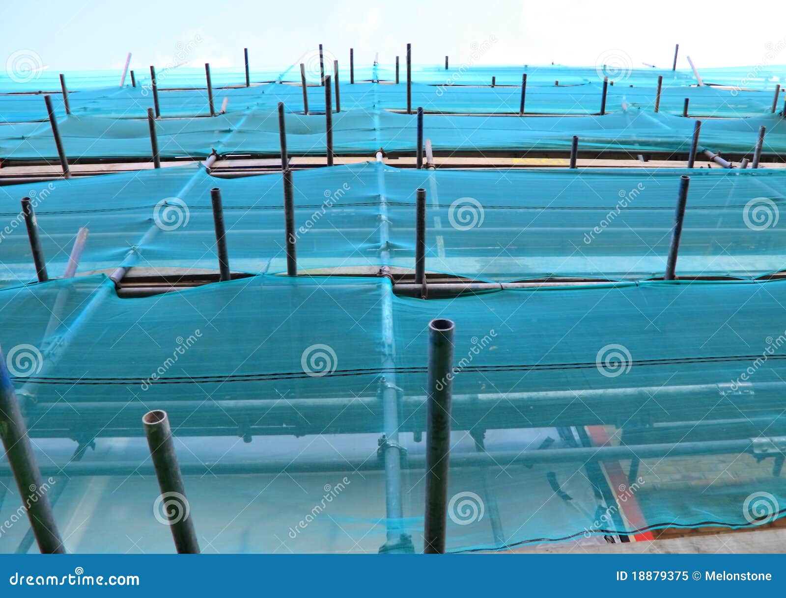 Scaffold safety net stock image. Image of outside, exterior - 18879375