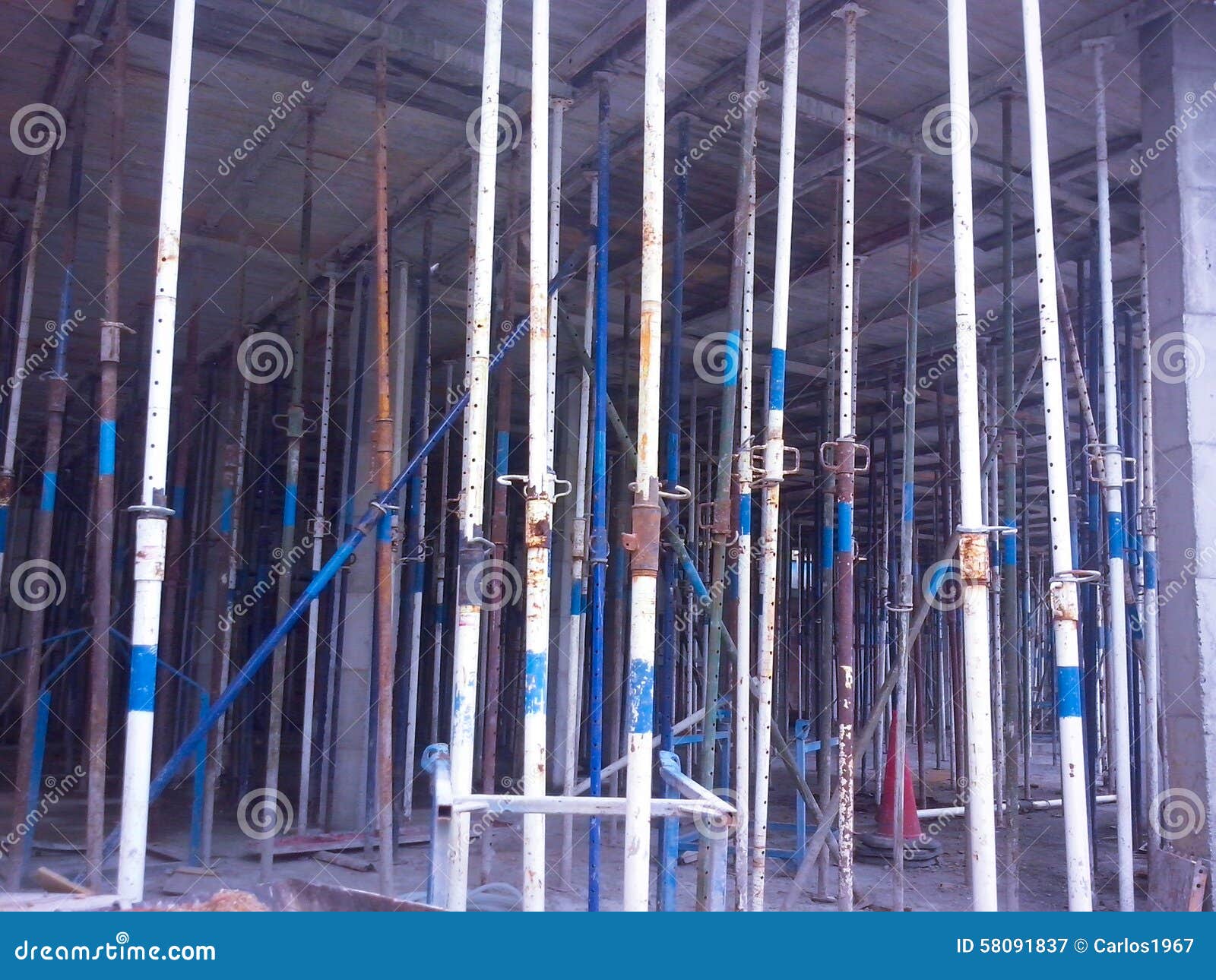 Scaffoldding stock image. Image of scaffoldding, skeleton - 58091837