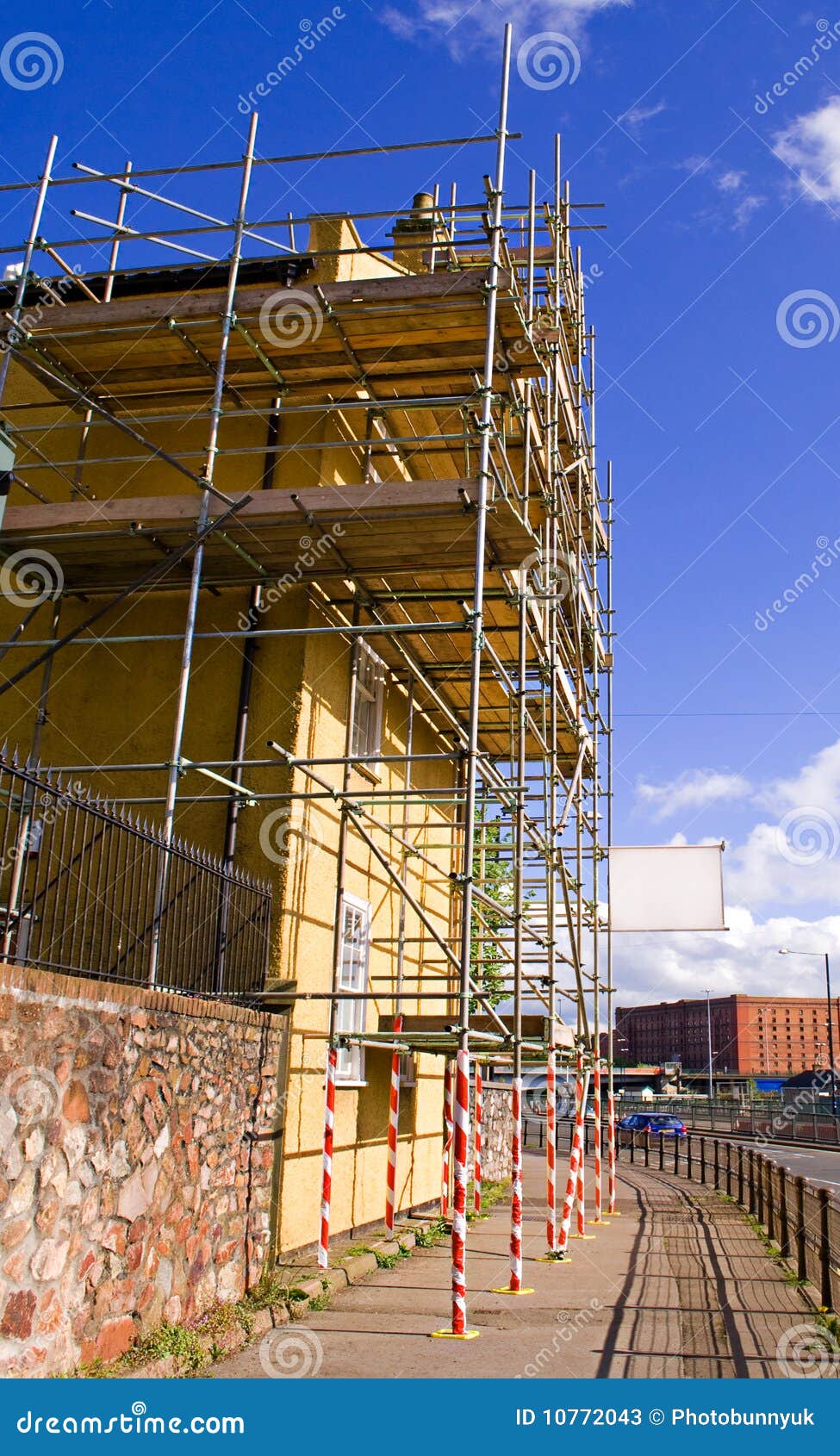 Scaffolding stock image. Image of rails, construction - 10772043