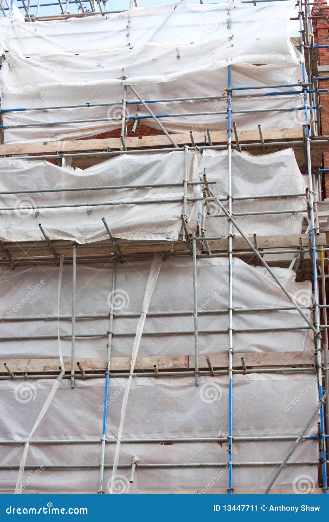 Scaffolding stock image. Image of metal, industrial, nets - 13447711