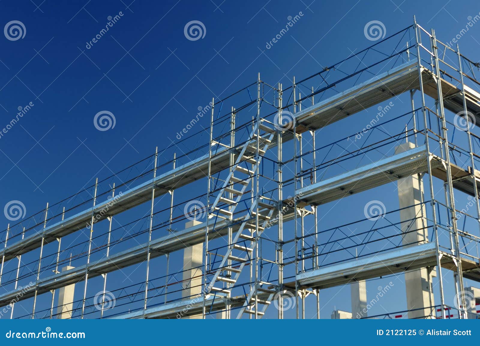 Scaffolding stock image. Image of frame, walkways, pillars - 2122125