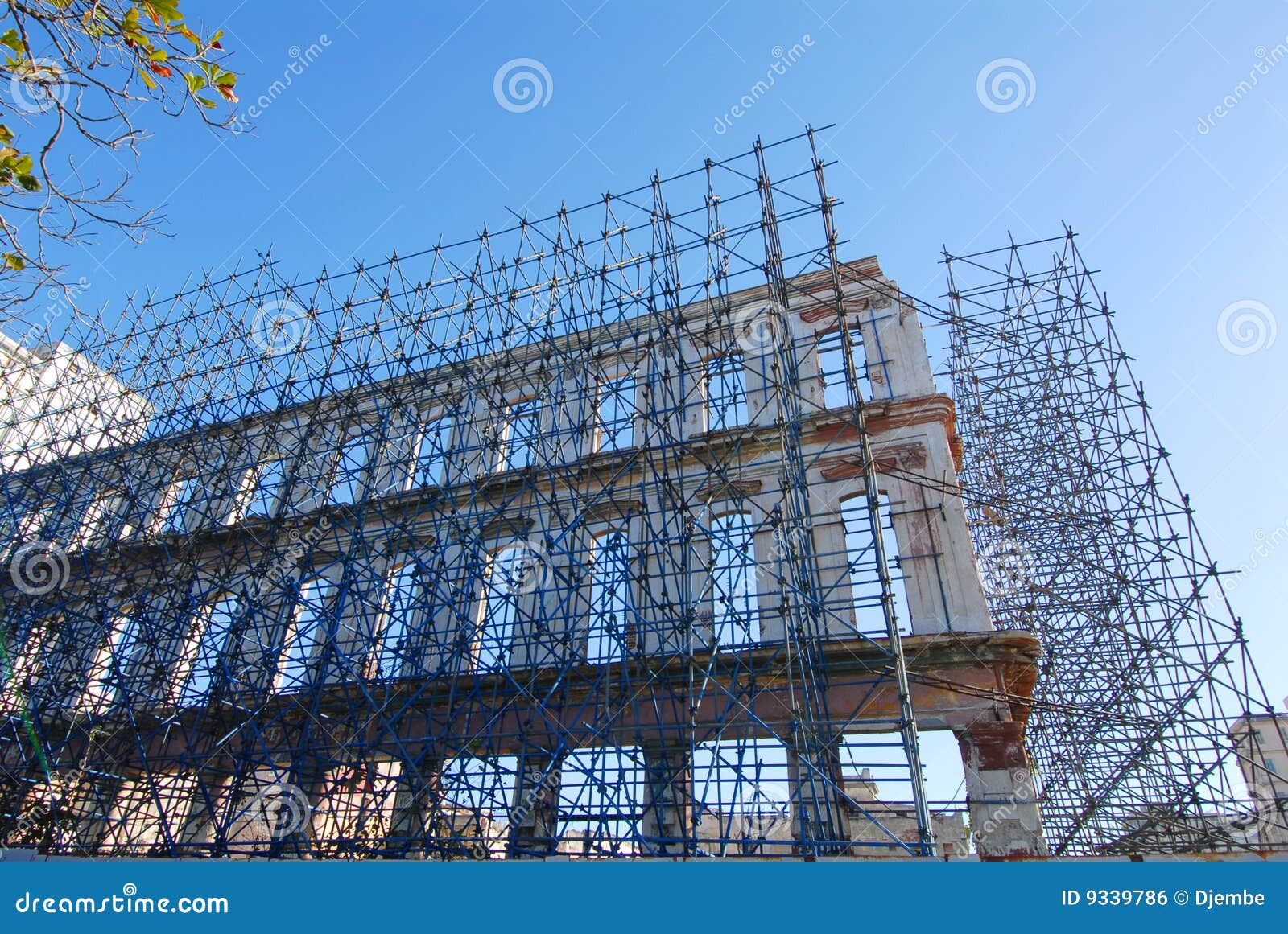 Scaffolding stock photo. Image of cuba, home, construction - 9339786