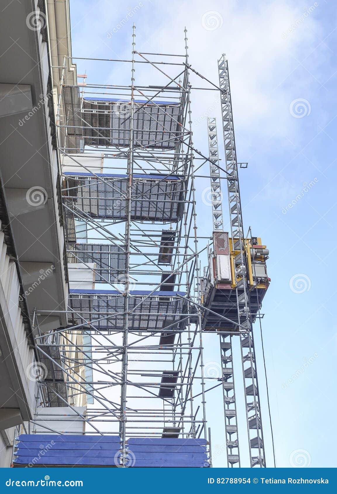 Scaffolding. stock photo. Image of bolts, engineering - 82788954