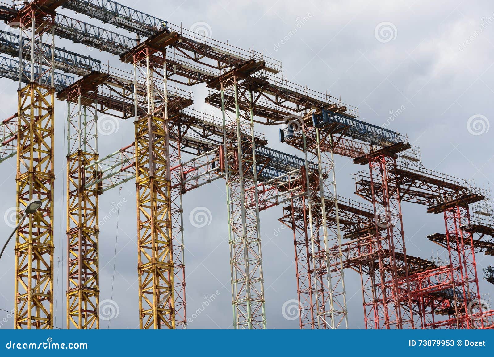 Scaffolding stock image. Image of project, male, profession - 73879953