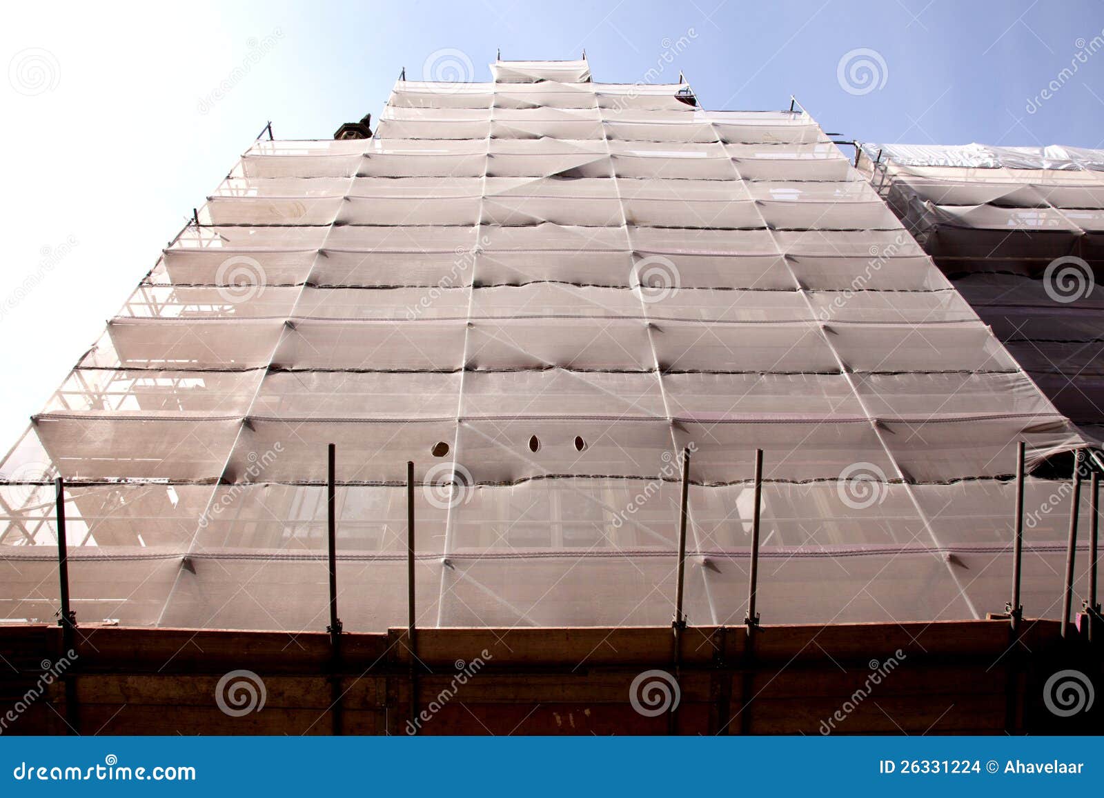 Scaffolding on Building Being Renovated Stock Photo - Image of scaffold ...