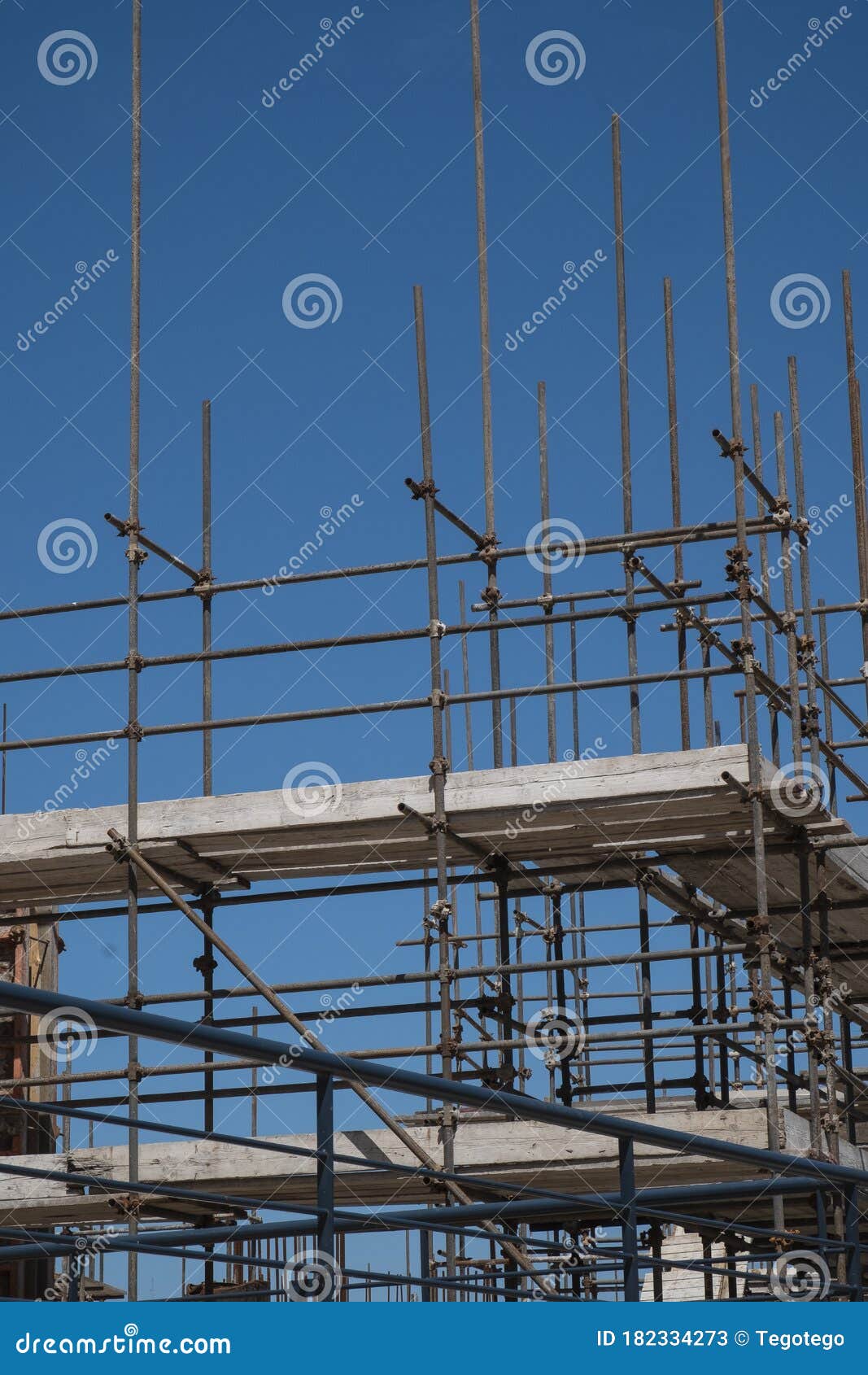 Scaffolding Building Construction Site Stock Image - Image of equipment ...