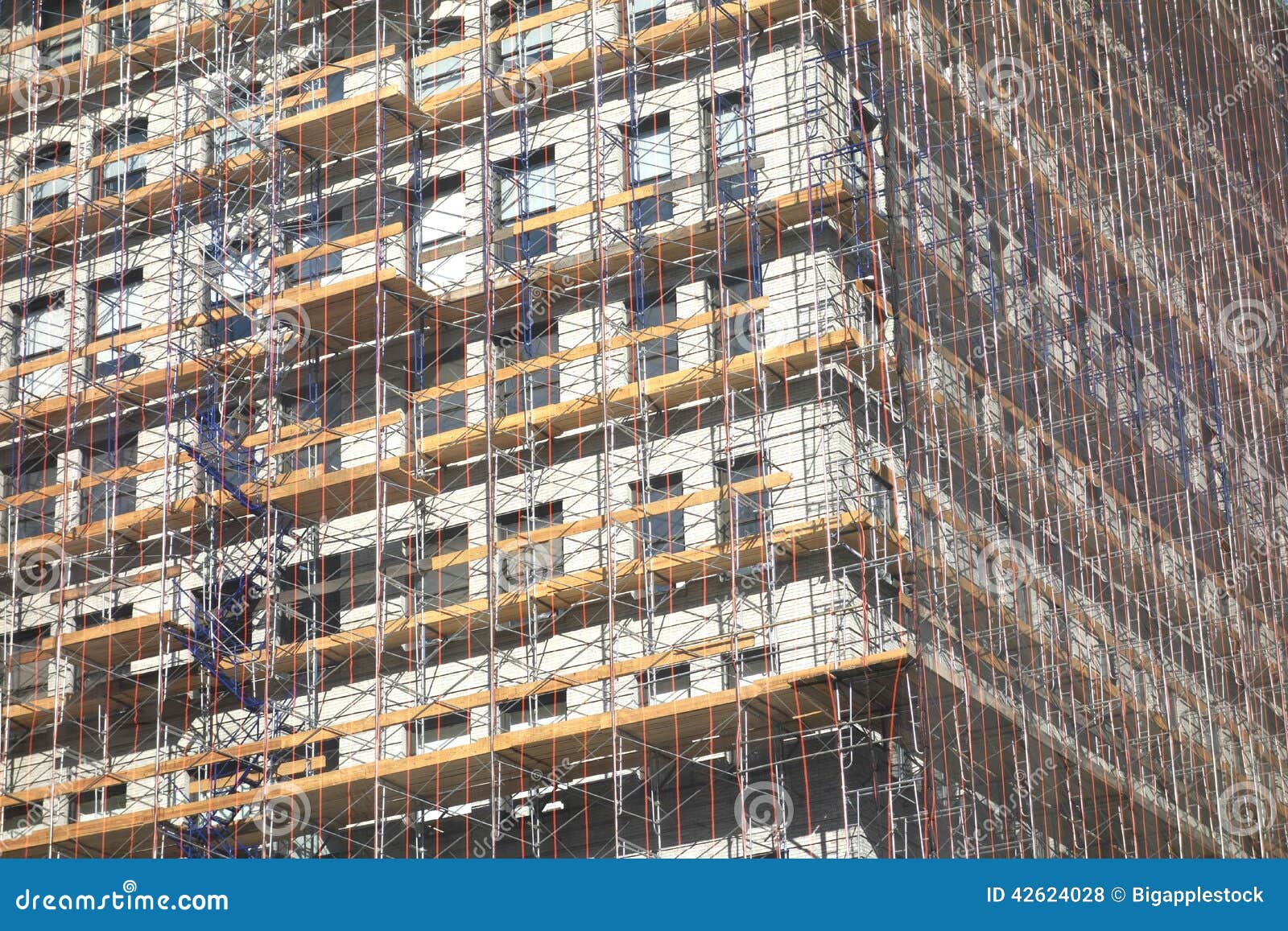 Scaffolding stock photo. Image of construction, manhattan - 42624028