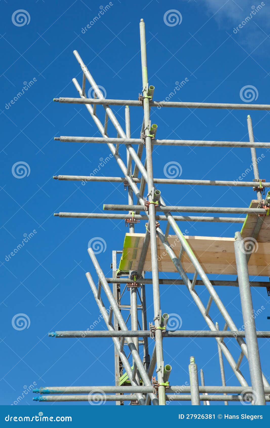 Scaffolding on a Building Site Stock Image - Image of buildingsite ...