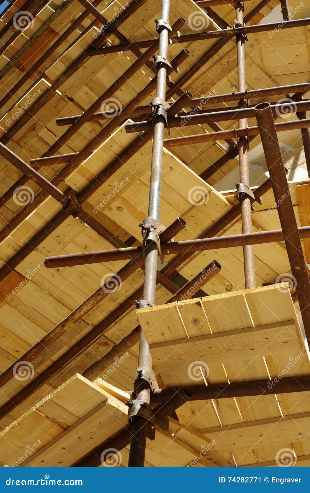 Scaffolding For Buildings And Part Of The Crane Royalty-Free Stock ...