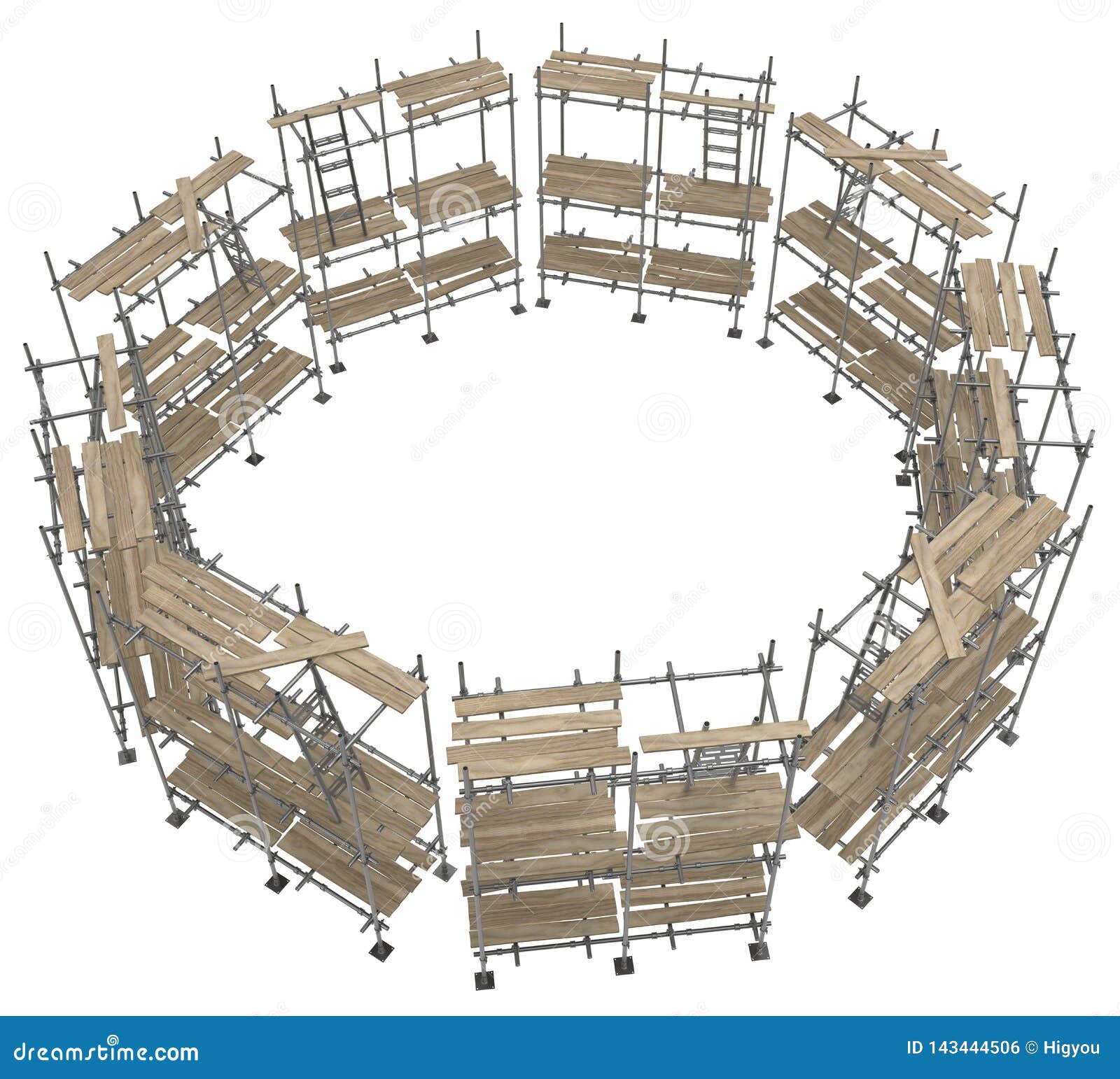 Scaffolding Circle stock illustration. Illustration of building - 143444506