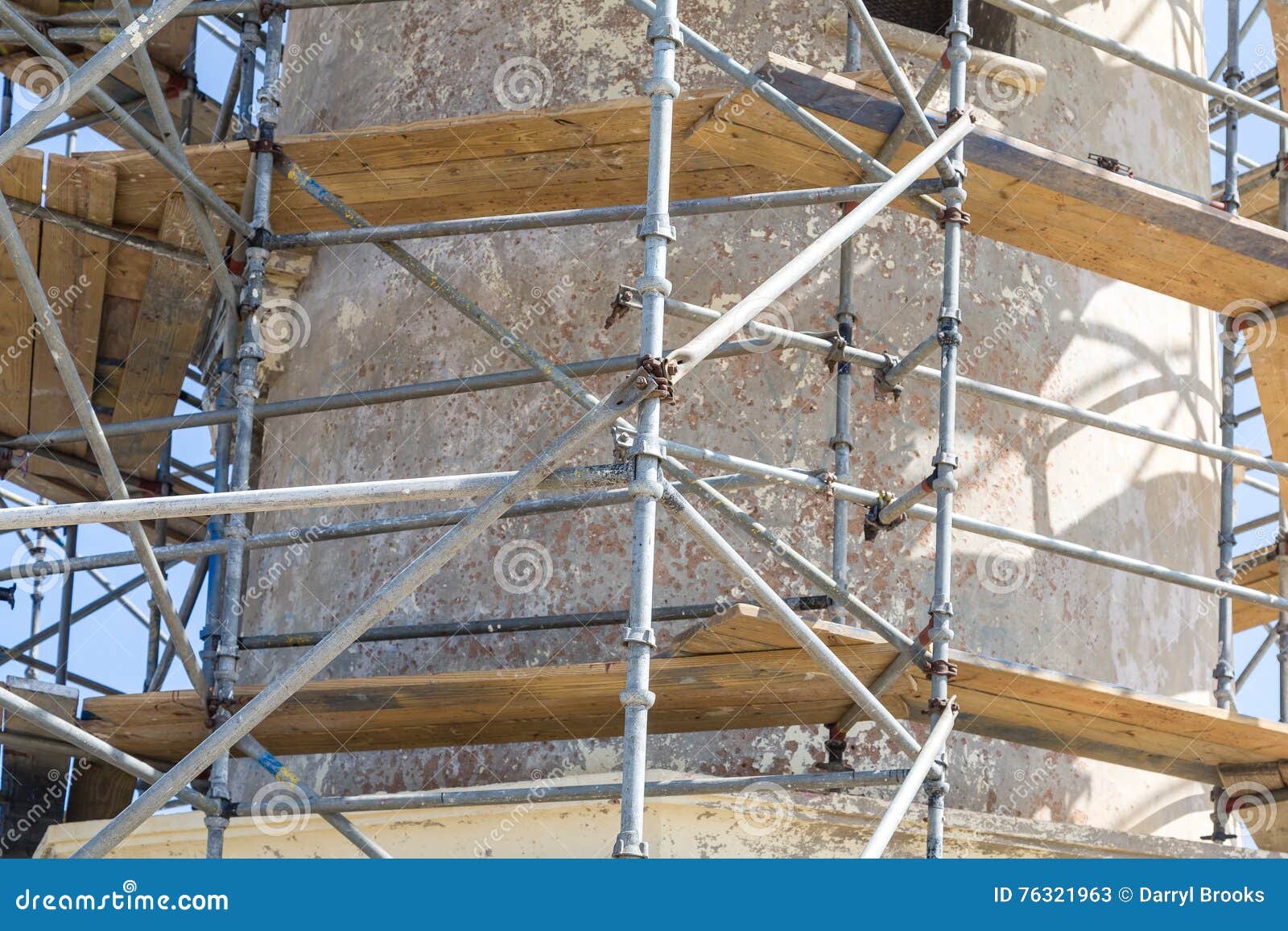 Scaffolding Close Horizontal Stock Image - Image of renovate ...