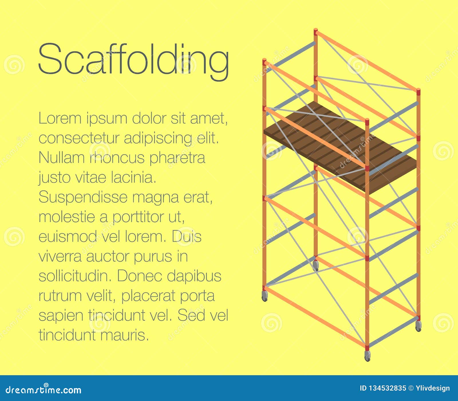 Scaffolding Concept Background, Isometric Style Stock Vector ... Scaffolding Concept Background, Isometric Style Stock Vector ...