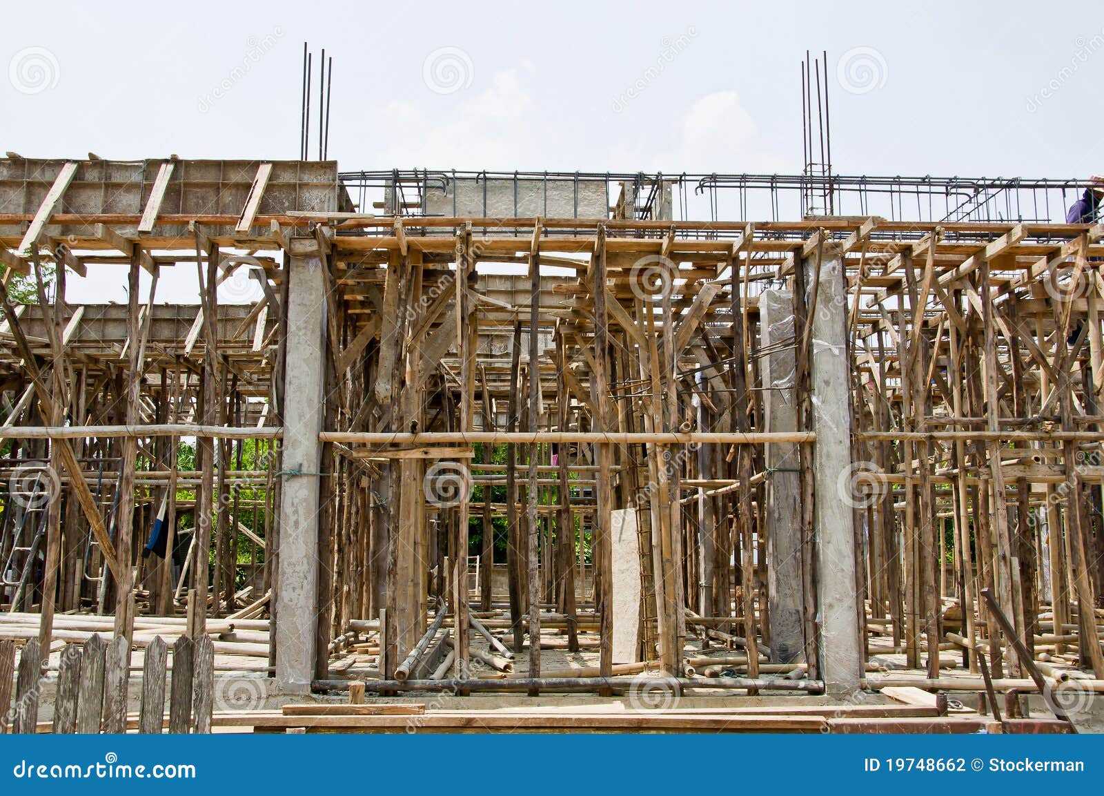 Scaffolding for Construction. Stock Photo - Image of design ...
