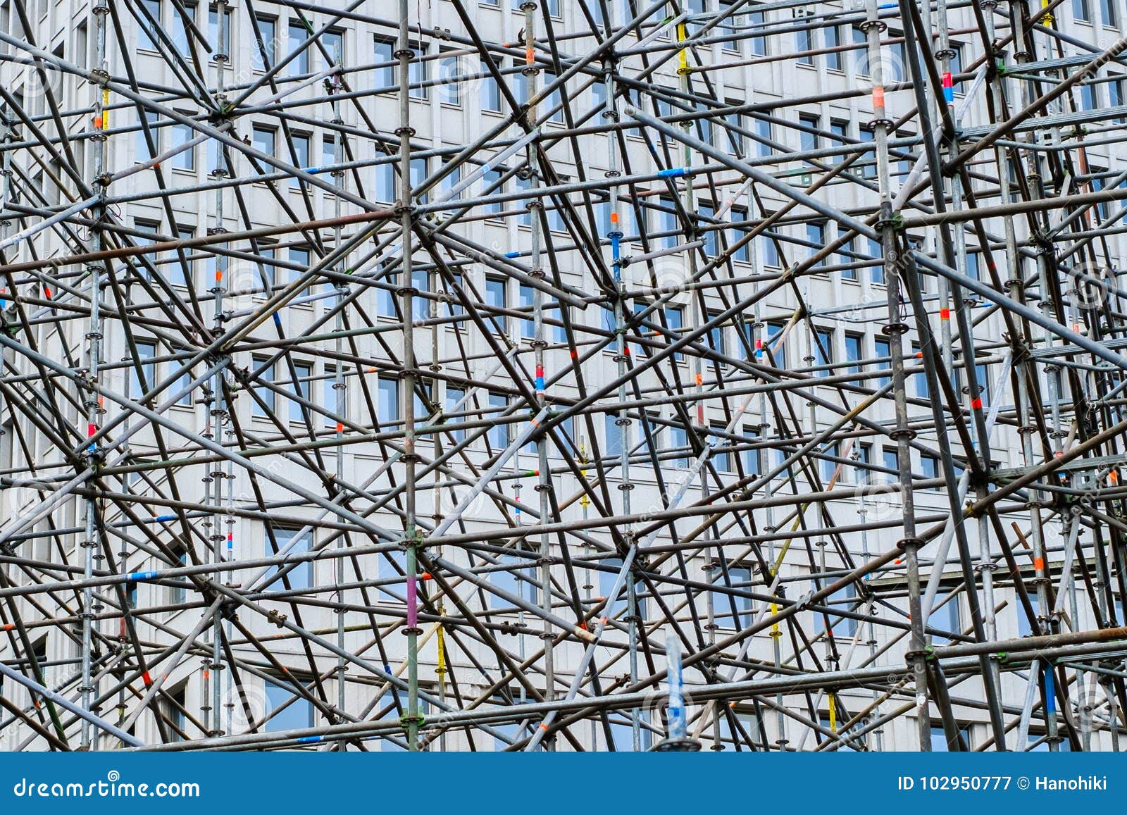 Scaffolding Construction Concept - Abstract Scaffolding Framework Stock ...
