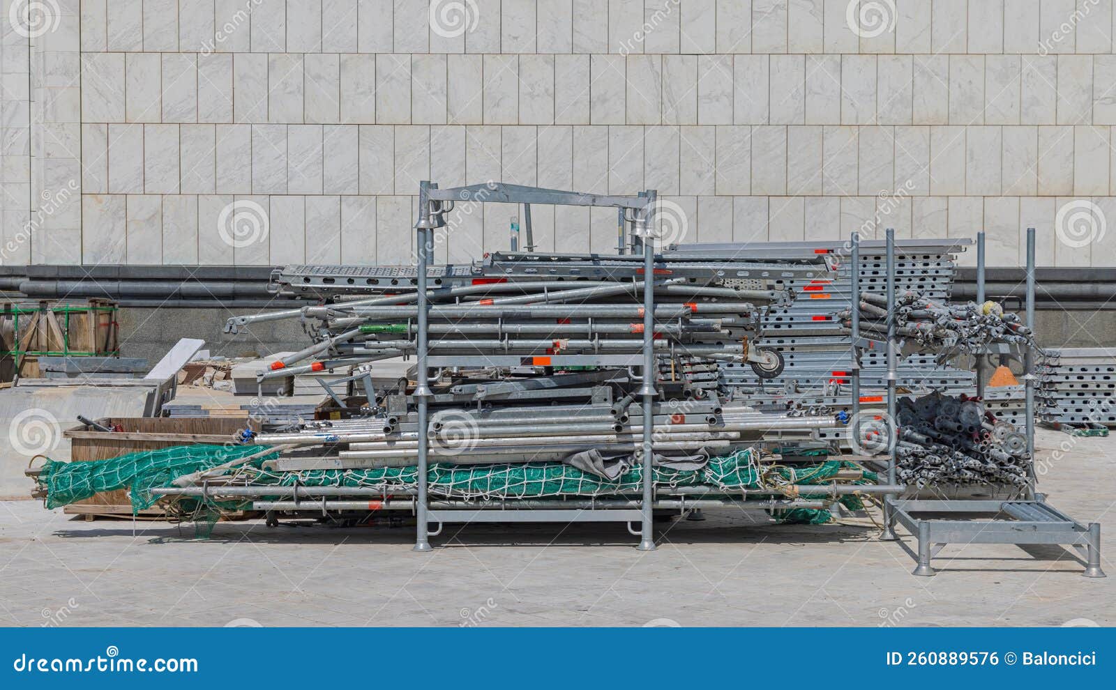 Scaffolding Construction Set Stock Photo - Image of equipment ...