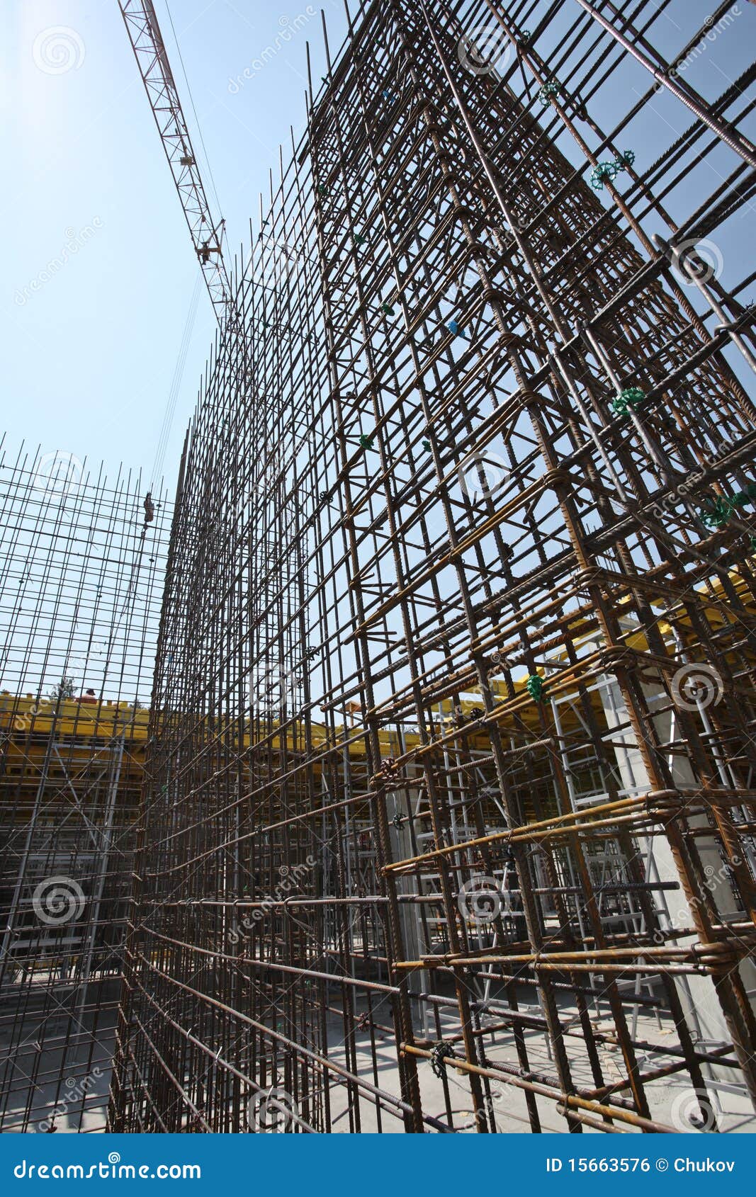 Scaffolding, Construction Site Stock Photo - Image of concrete, manual ...