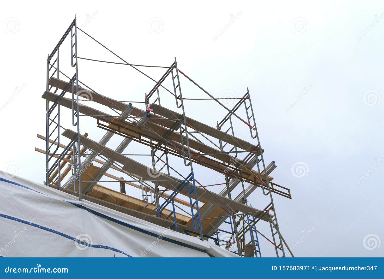 Construction Site Working Scaffold Framework Structure Platform ...