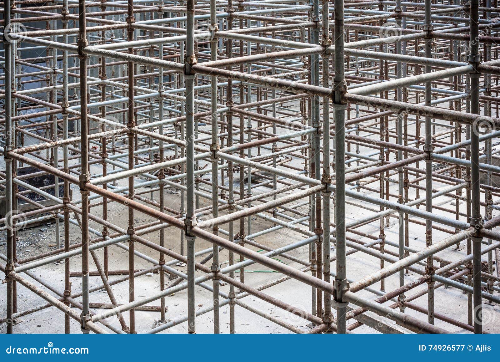 Scaffolding stock image. Image of metal, construction - 74926577