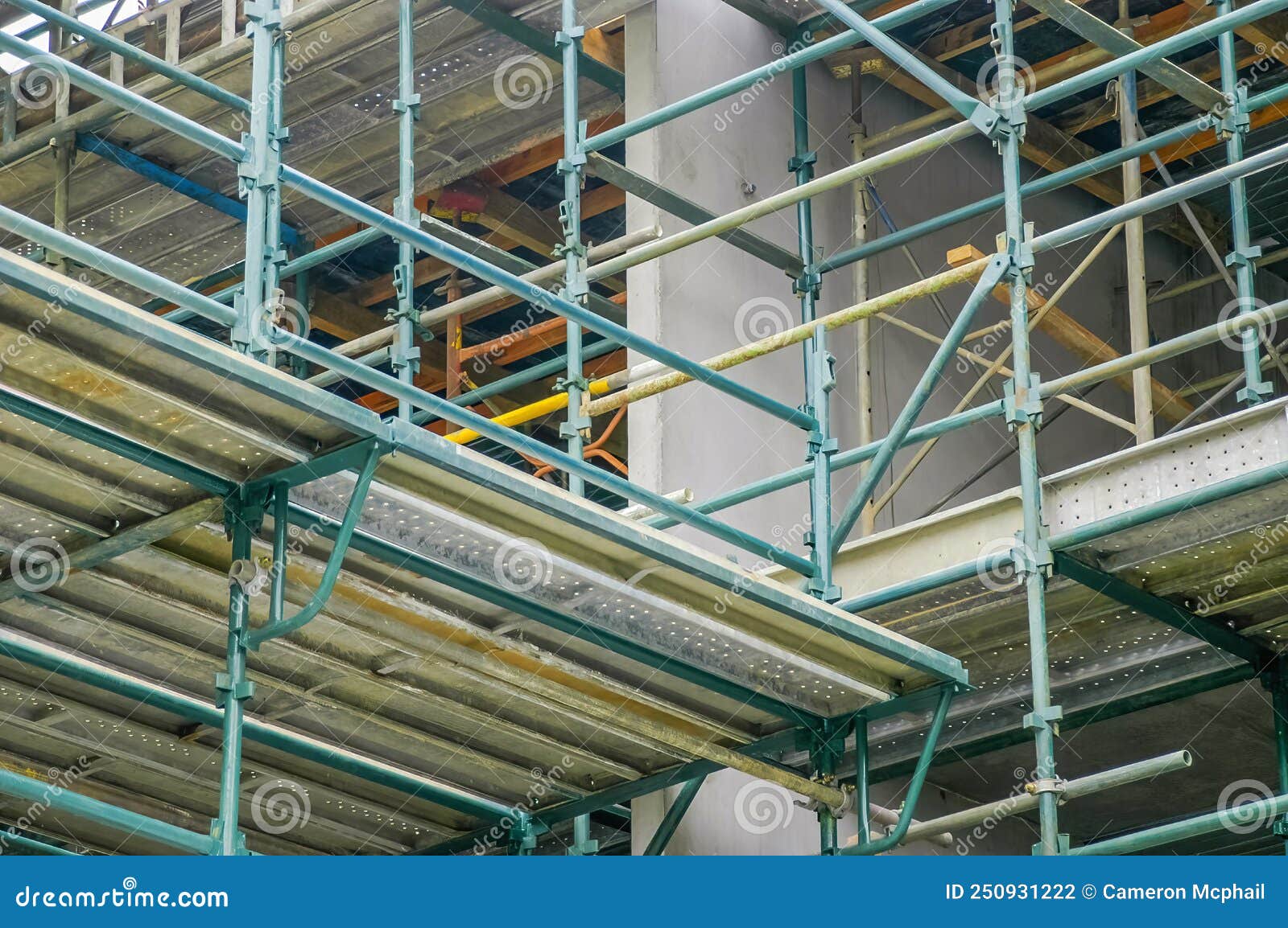Scaffolding on a Construction Site Stock Photo - Image of incomplete ...