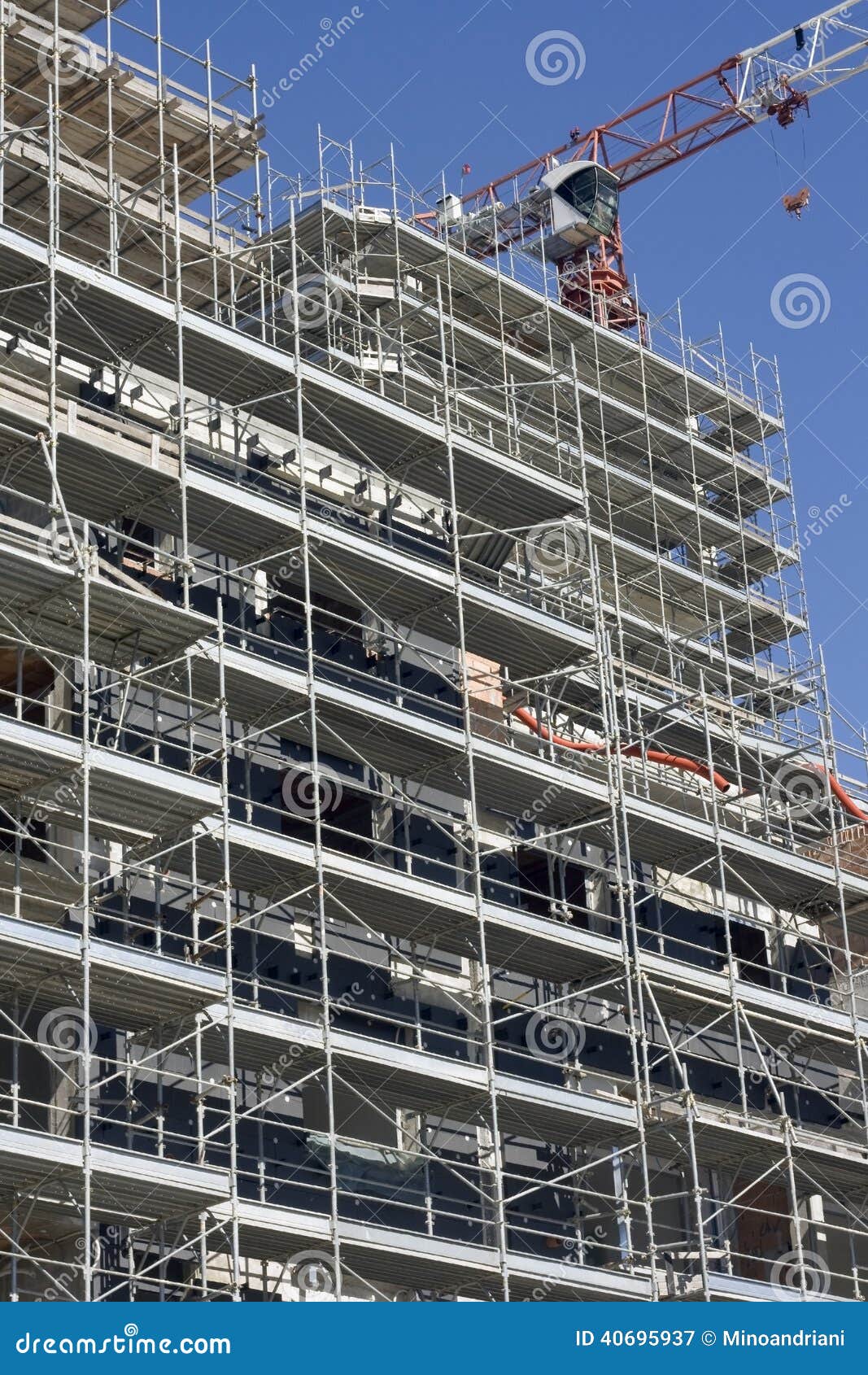 Scaffolding on a Construction Site Stock Image - Image of edilizia ...