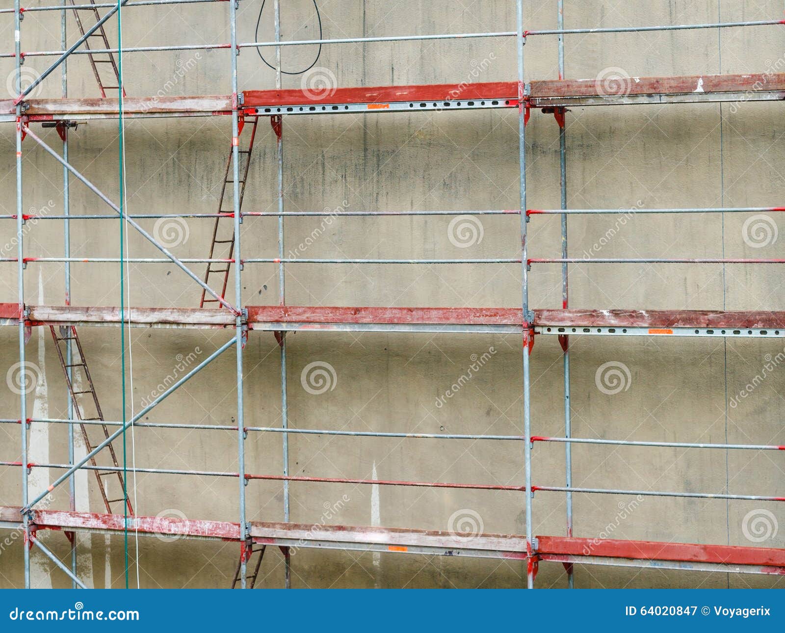 Scaffolding, Construction Site in Progress Stock Image - Image of house ...